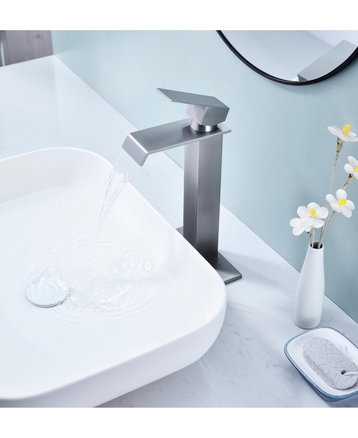 Click here for Phying Waterfall Spout Bathroom Sink Single Handle... prices