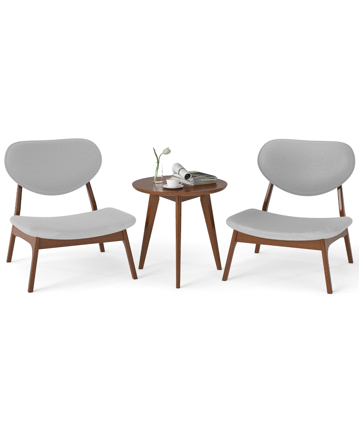 Click here for Gymax Accent Chairs Set of 2 With Side Table Livin... prices