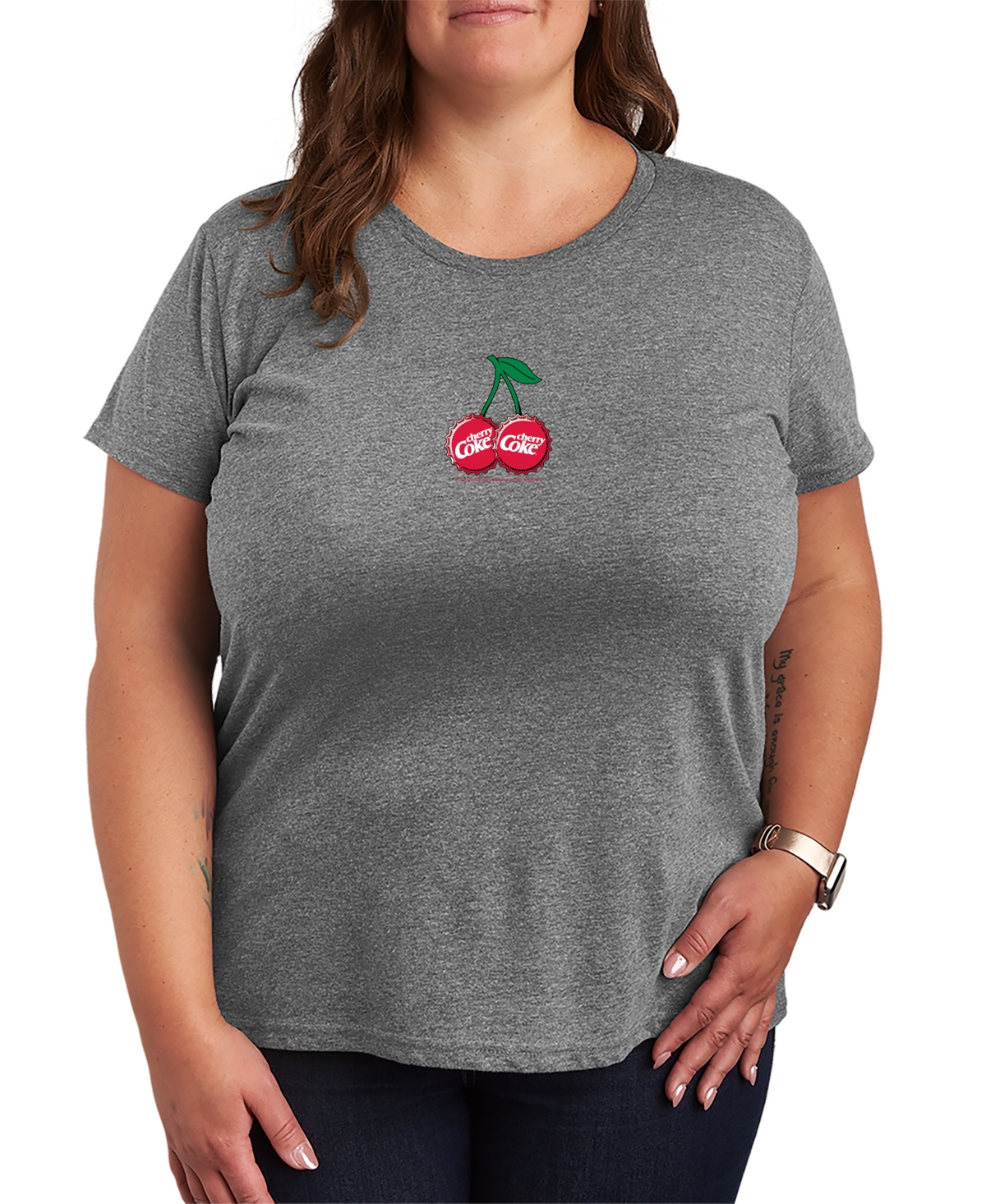 Click here for Hybrid Apparel Plus Size Cherry Coke Bottle Cap Ch... prices