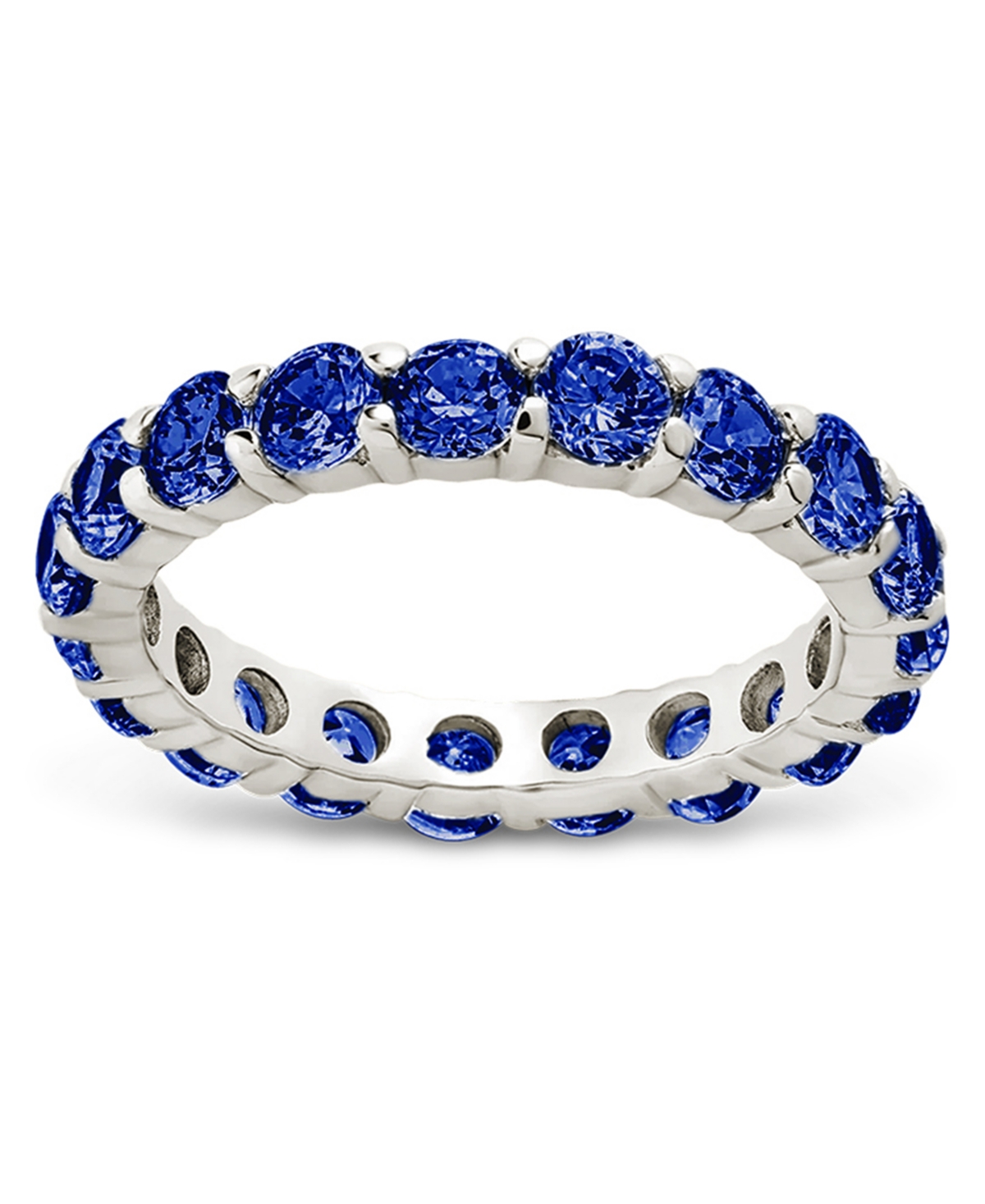 Click here for Sterling Forever Gracie Cubic Zirconia Eternity Ri... prices