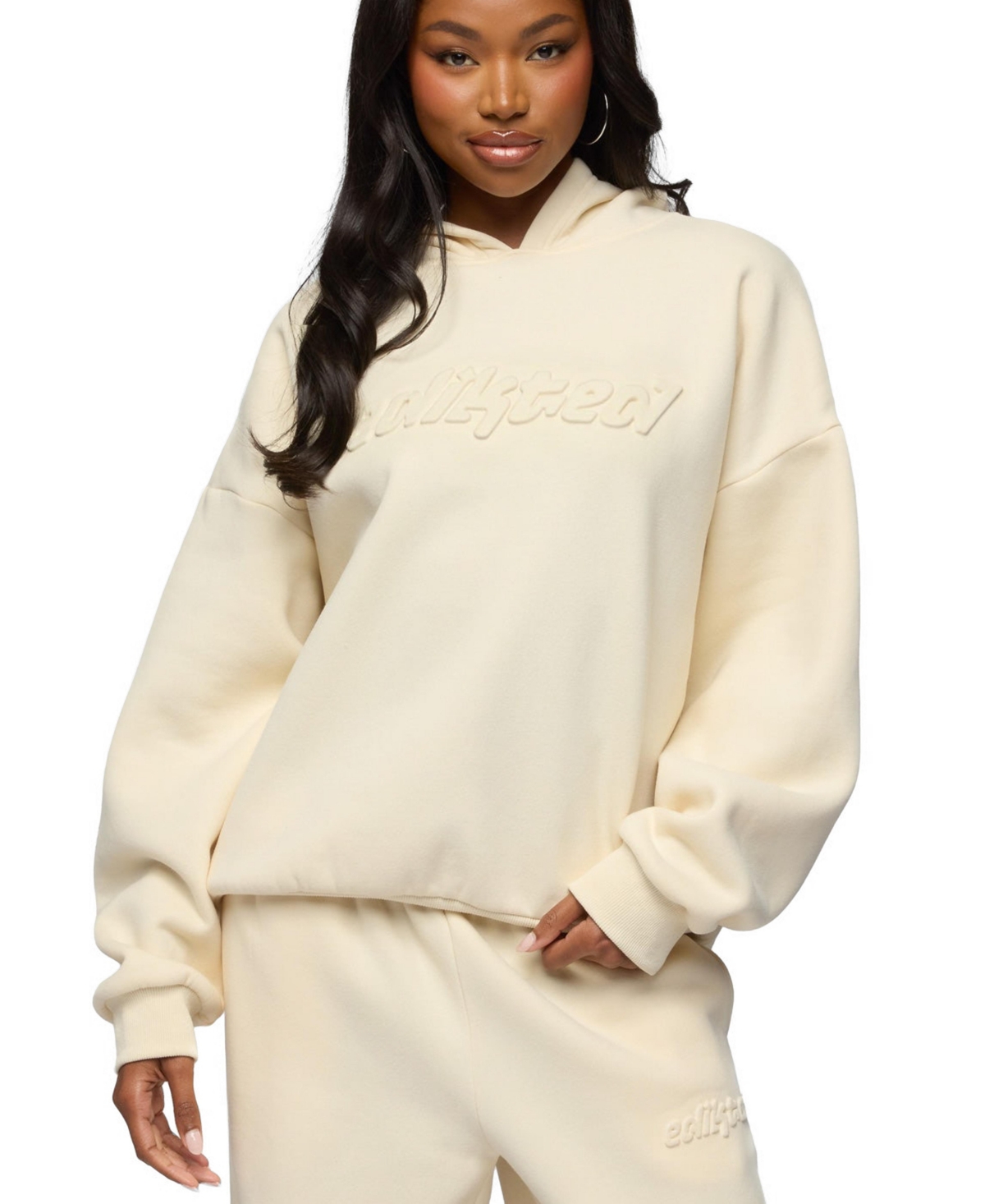 Click here for Edikted Womens Totally Hoodie - Cream prices