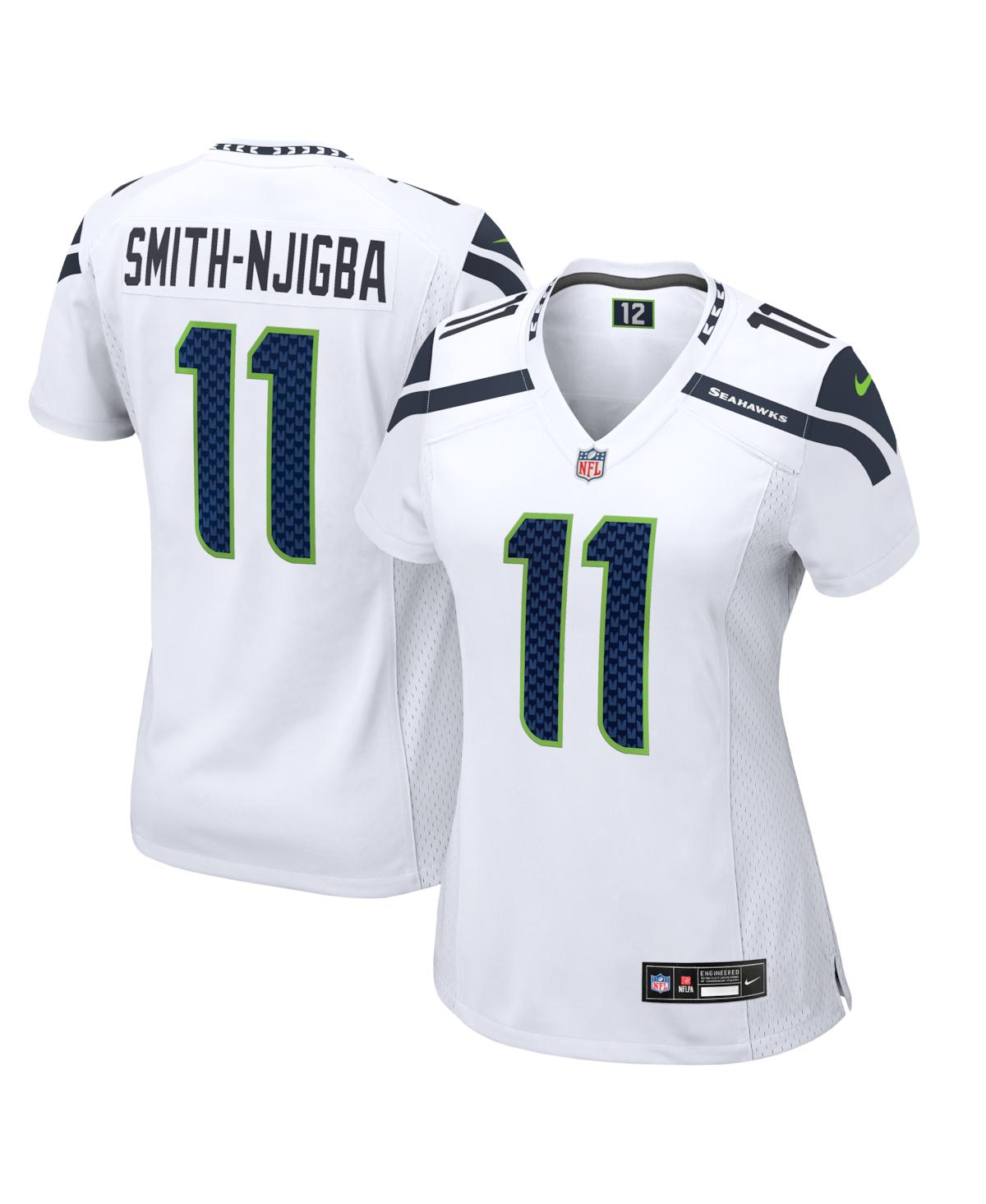 Click here for Nike Womens Jaxon Smith-Njigba White Seattle Seaha... prices