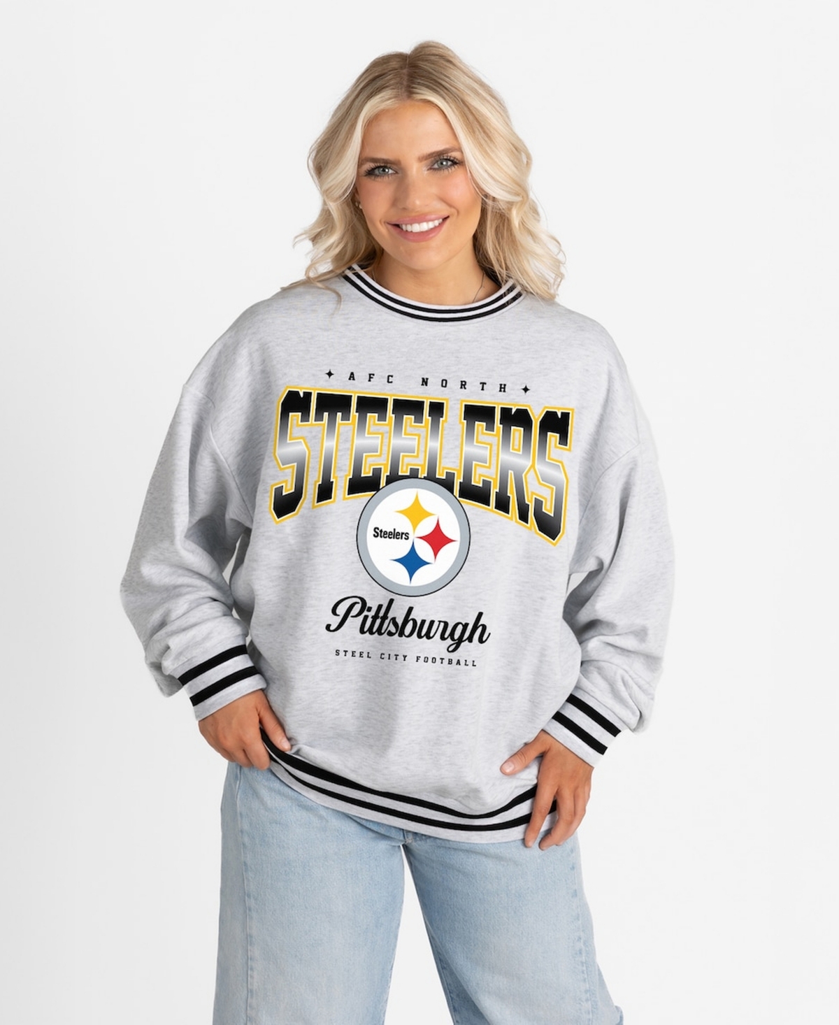 Click here for Gameday Couture Womens Ash/Black Pittsburgh Steele... prices