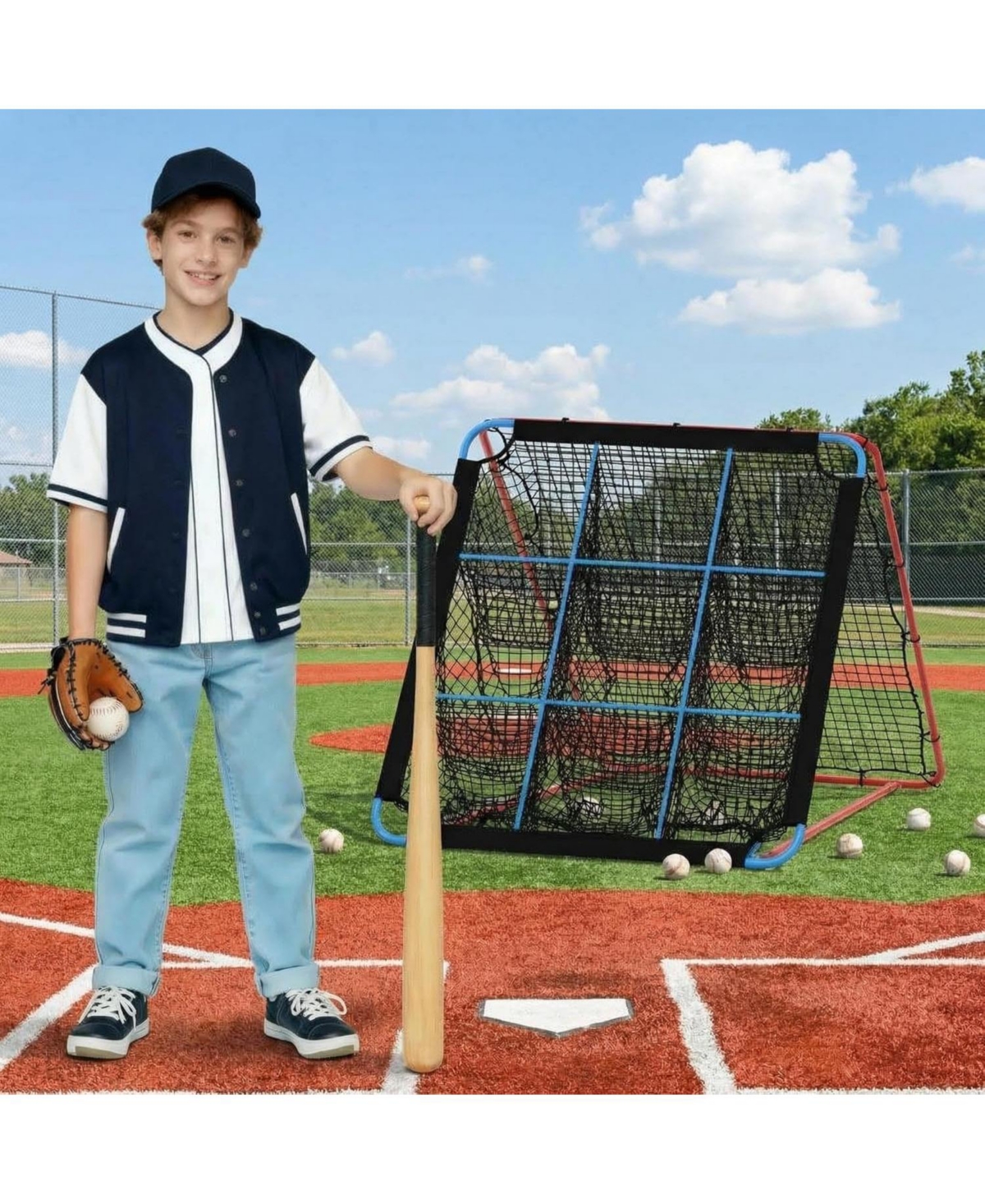 Click here for Xo 4x4 Ft Baseball Pitching Net  2-in-1 Rebounder... prices