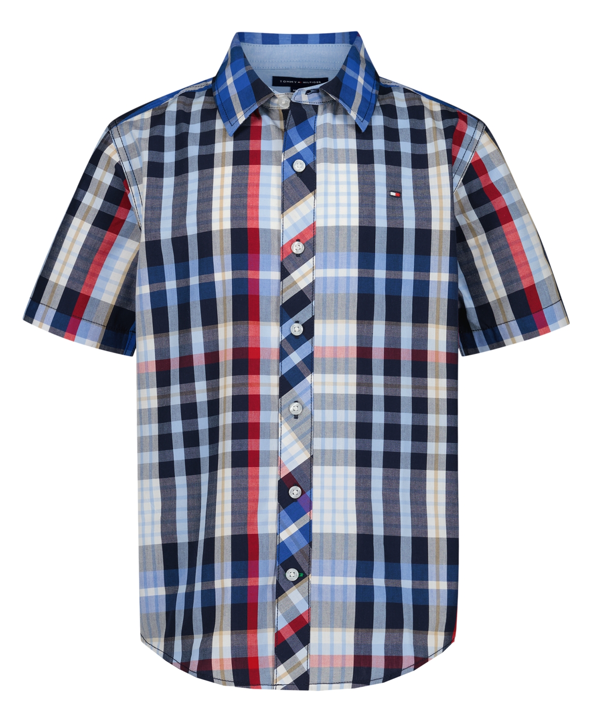 Click here for Tommy Hilfiger Boys 8-20 Plaid Short-Sleeve Button... prices