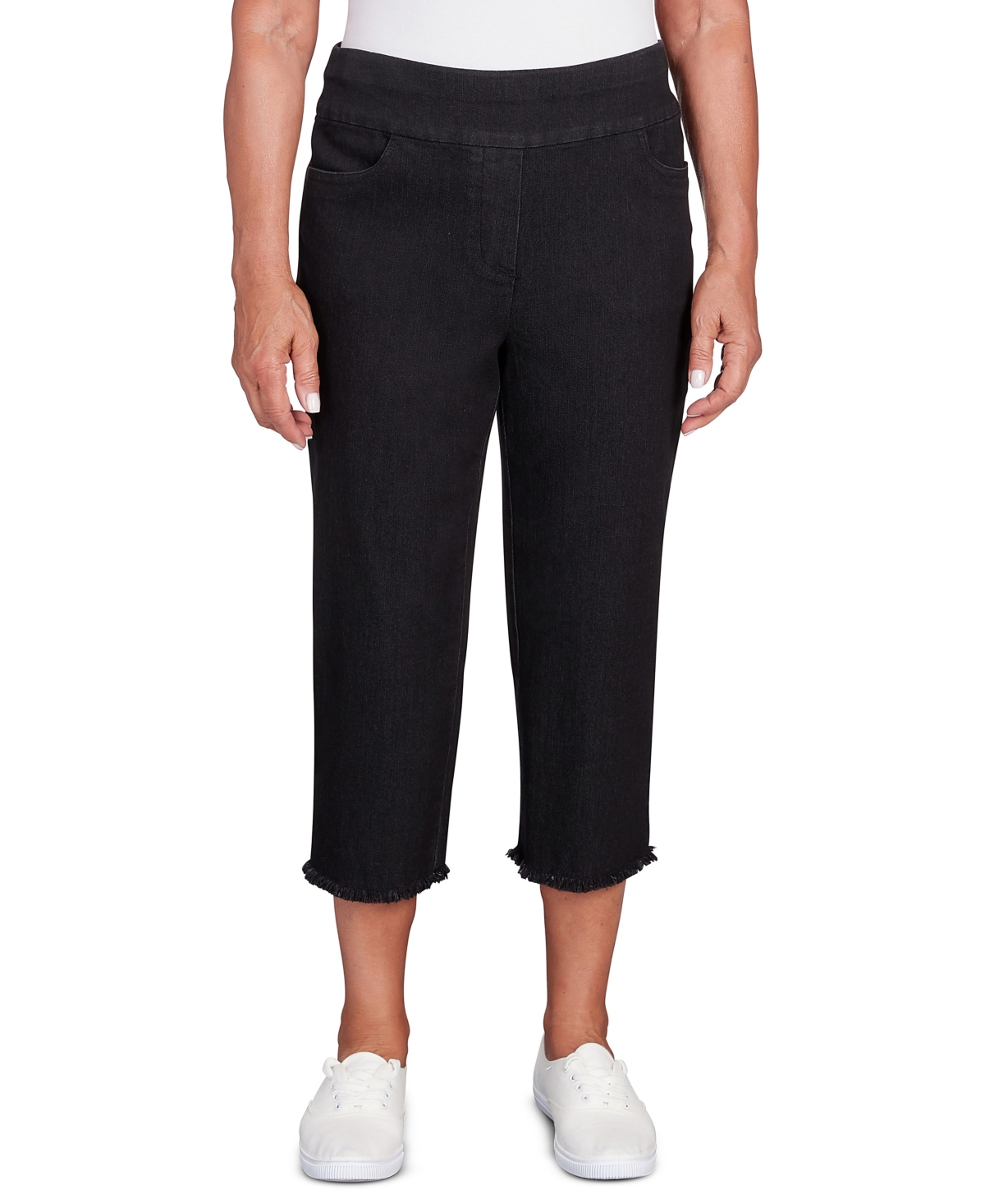 Plus Size Alfred Dunner Classics Super Stretch Denim Capris