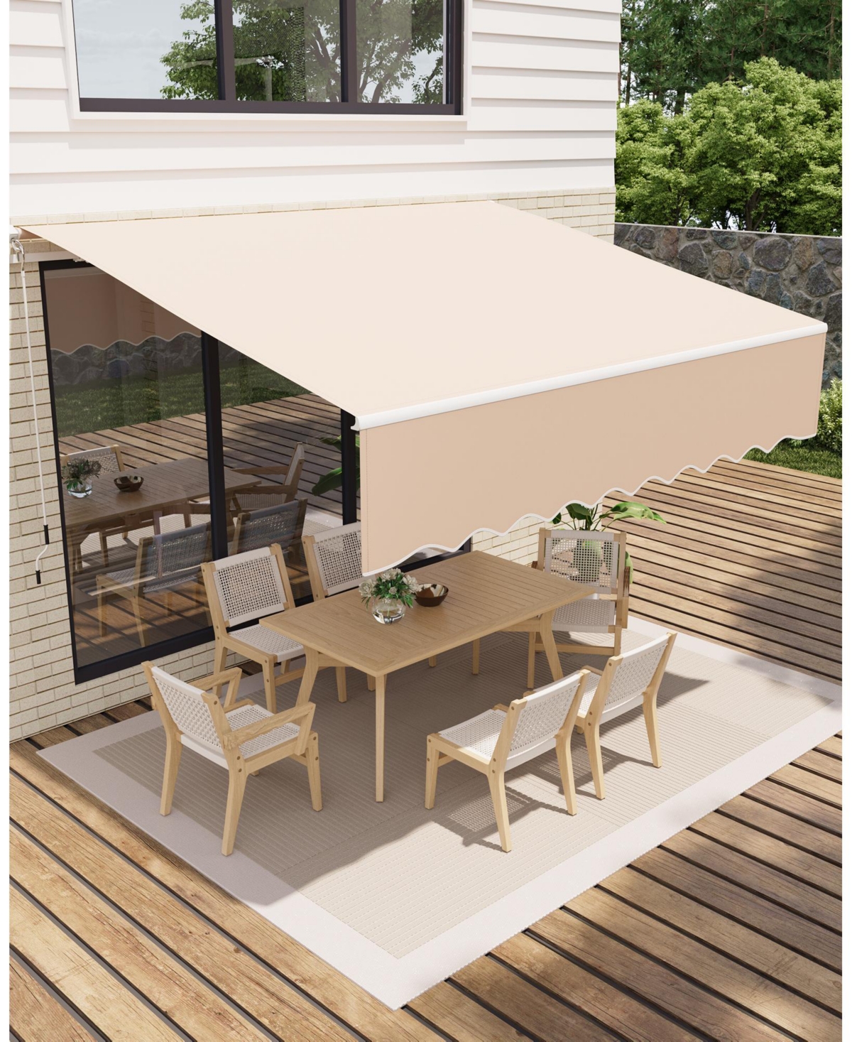 Click here for gaomon 13x10inches Retractable Waterproof Patio Aw... prices