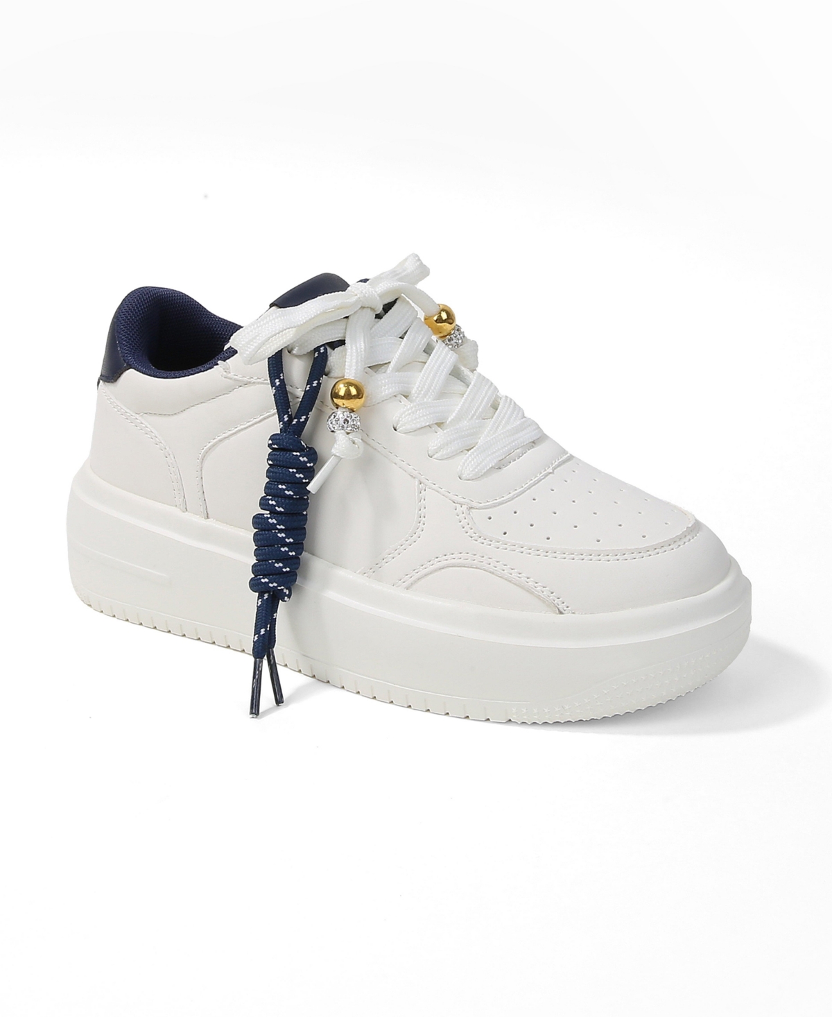 Click here for Berness Womens Larra Platform Lace Up Sneakers - B... prices