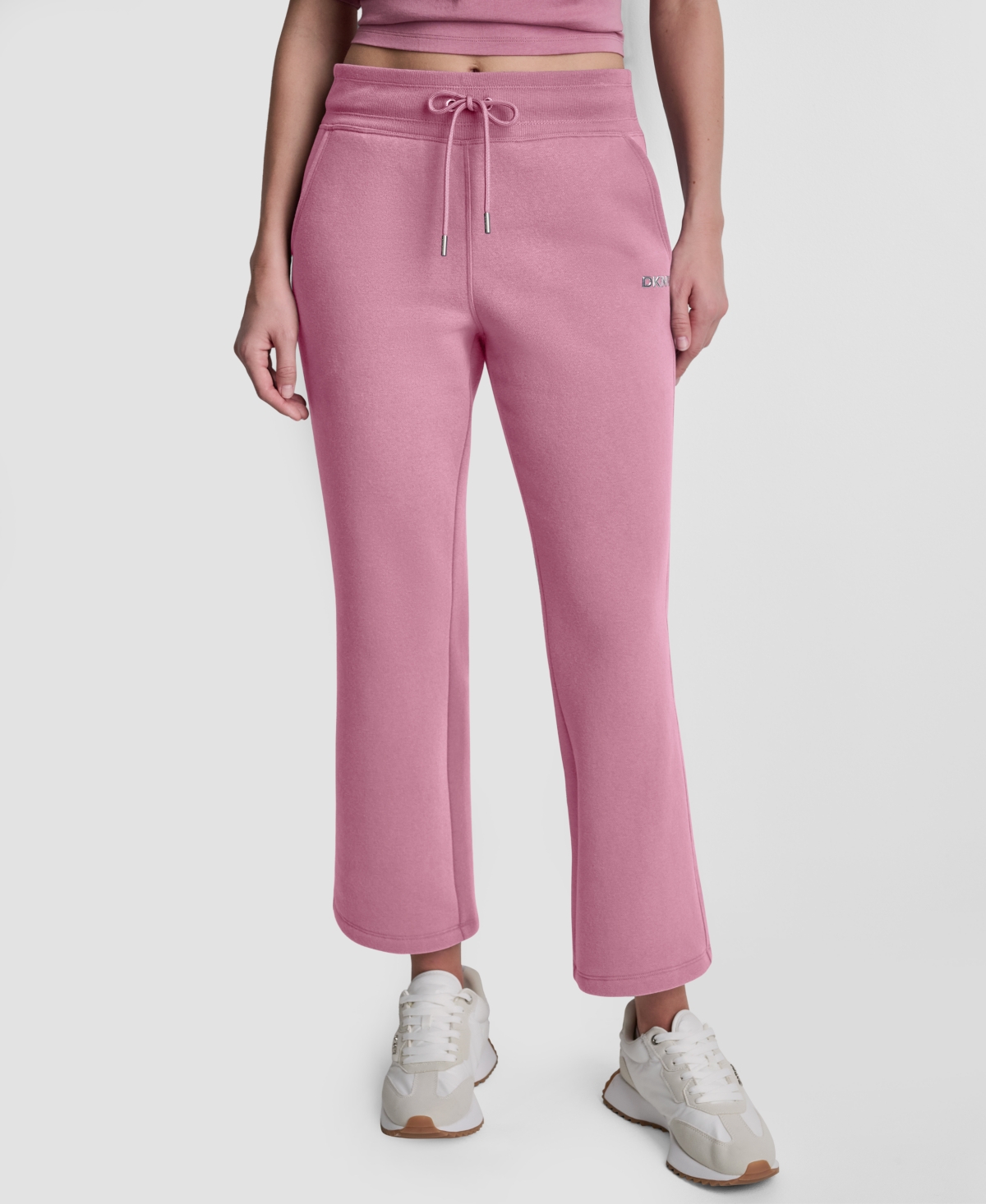 Click here for Dkny Sport Womens Metallic Bubble Mid-Rise Crop Fl... prices