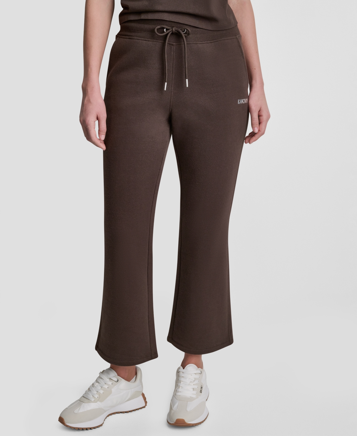 Click here for Dkny Sport Womens Metallic Bubble Mid-Rise Crop Fl... prices