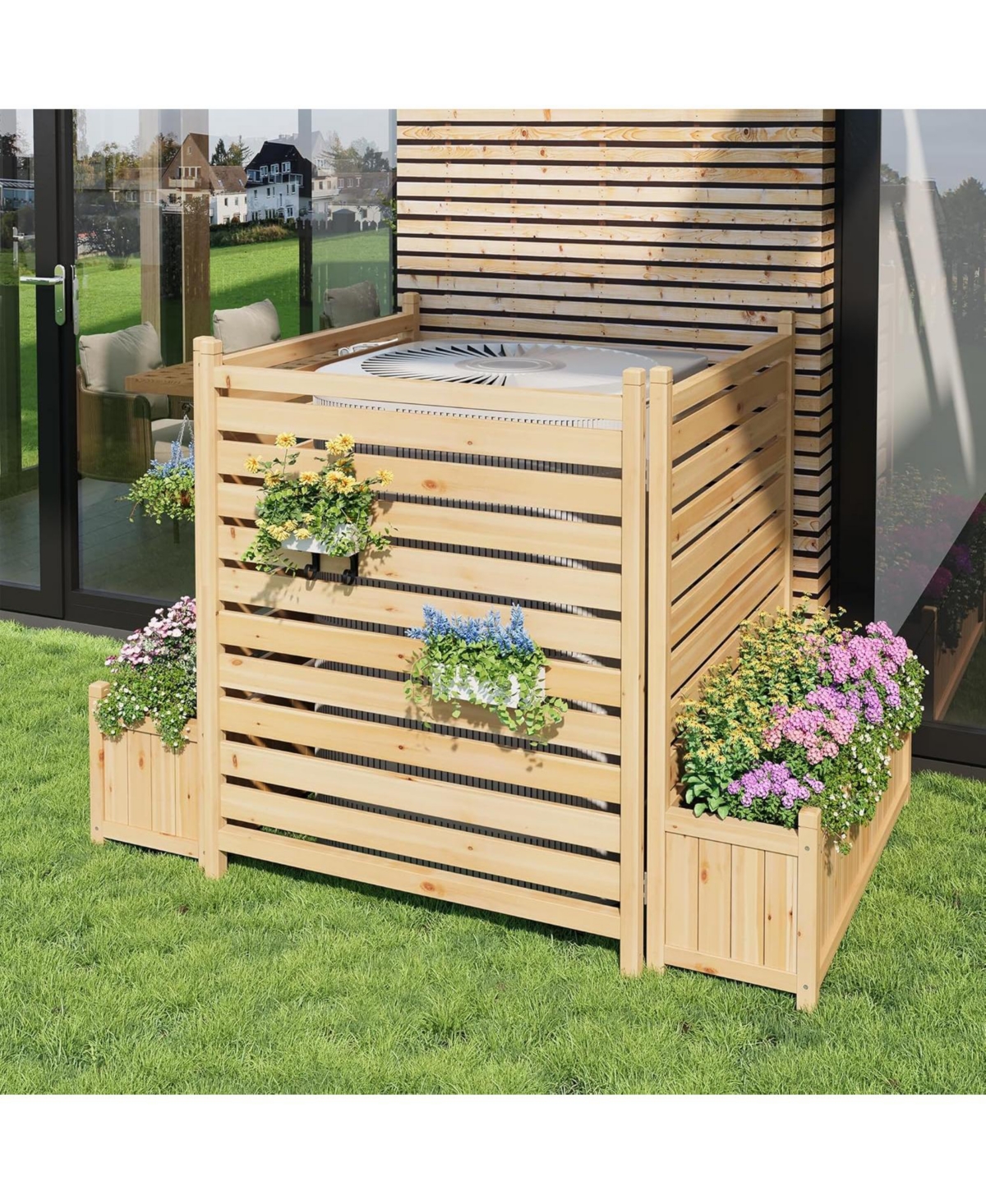 Click here for Xo 34x40 2-Pack Wooden Privacy Fence with Planter... prices