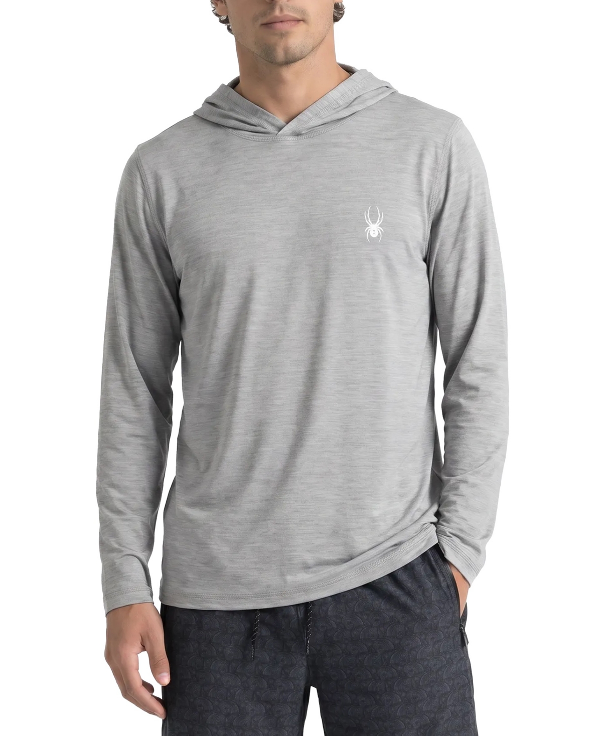 Click here for Spyder Mens Classic Heather Hooded Long-Sleeve Ras... prices