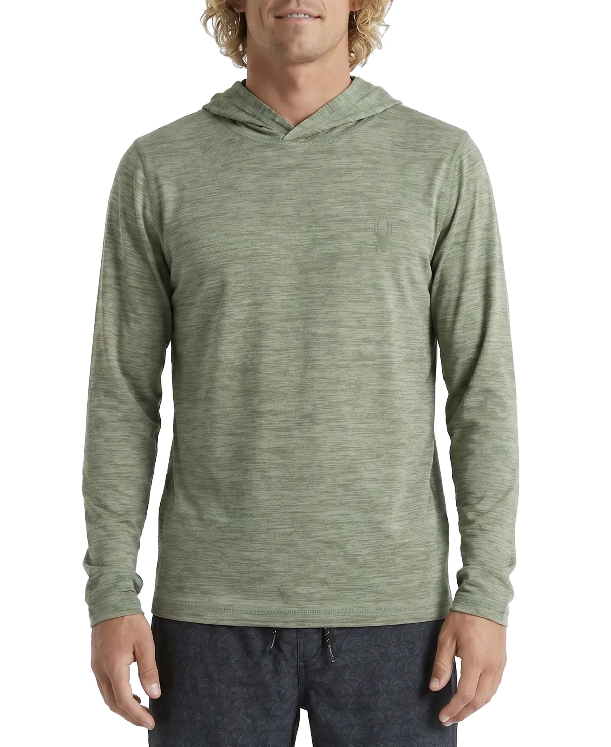 Click here for Spyder Mens Classic Heather Hooded Long-Sleeve Ras... prices