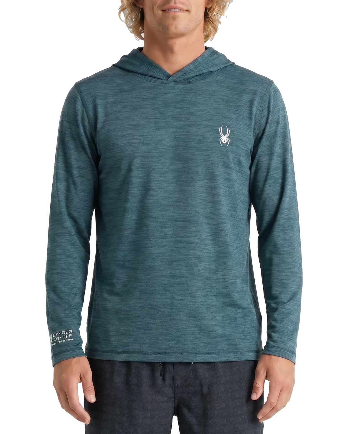 Click here for Spyder Mens Classic Heather Hooded Long-Sleeve Ras... prices