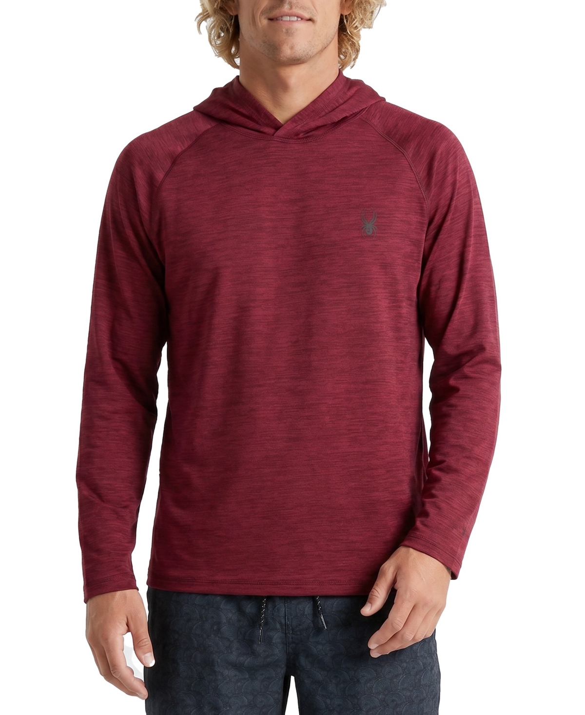 Click here for Spyder Mens Classic Heather Hooded Long-Sleeve Ras... prices