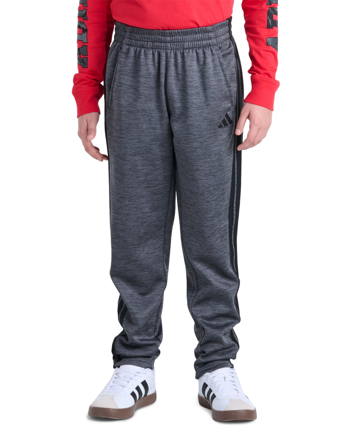 Click here for adidas Boys 8-20 Elastic Waistband Pant - Dark Gra... prices