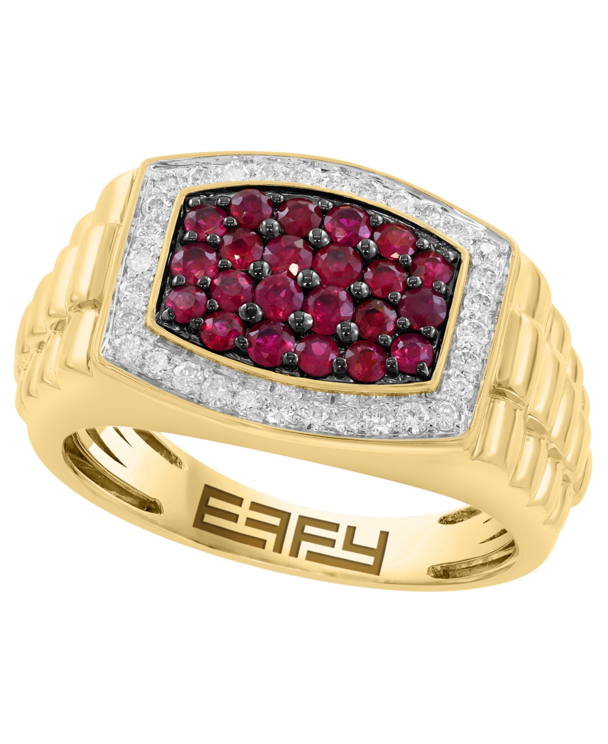 Click here for Effy Collection Mens Diamond (1/3 ct. t.w.) & Ruby... prices