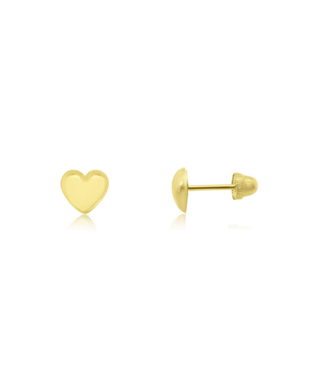 Click here for The Lovery Mini Puffy Heart Screw Back Stud Earrin... prices