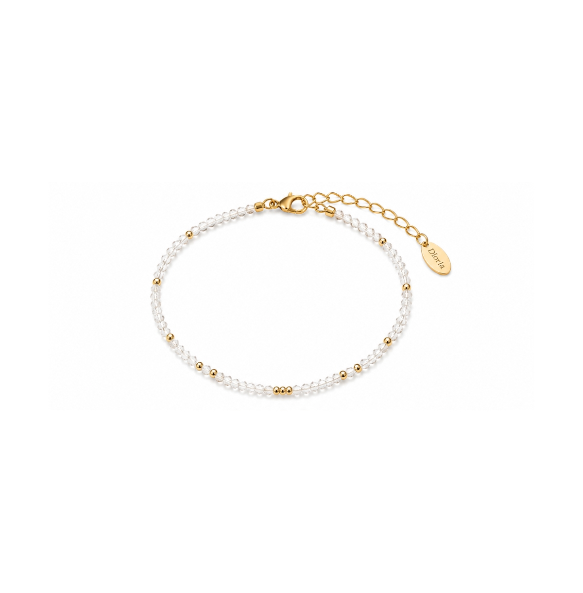 Click here for Dloria Sea Mist Beaded Bracelet - White prices