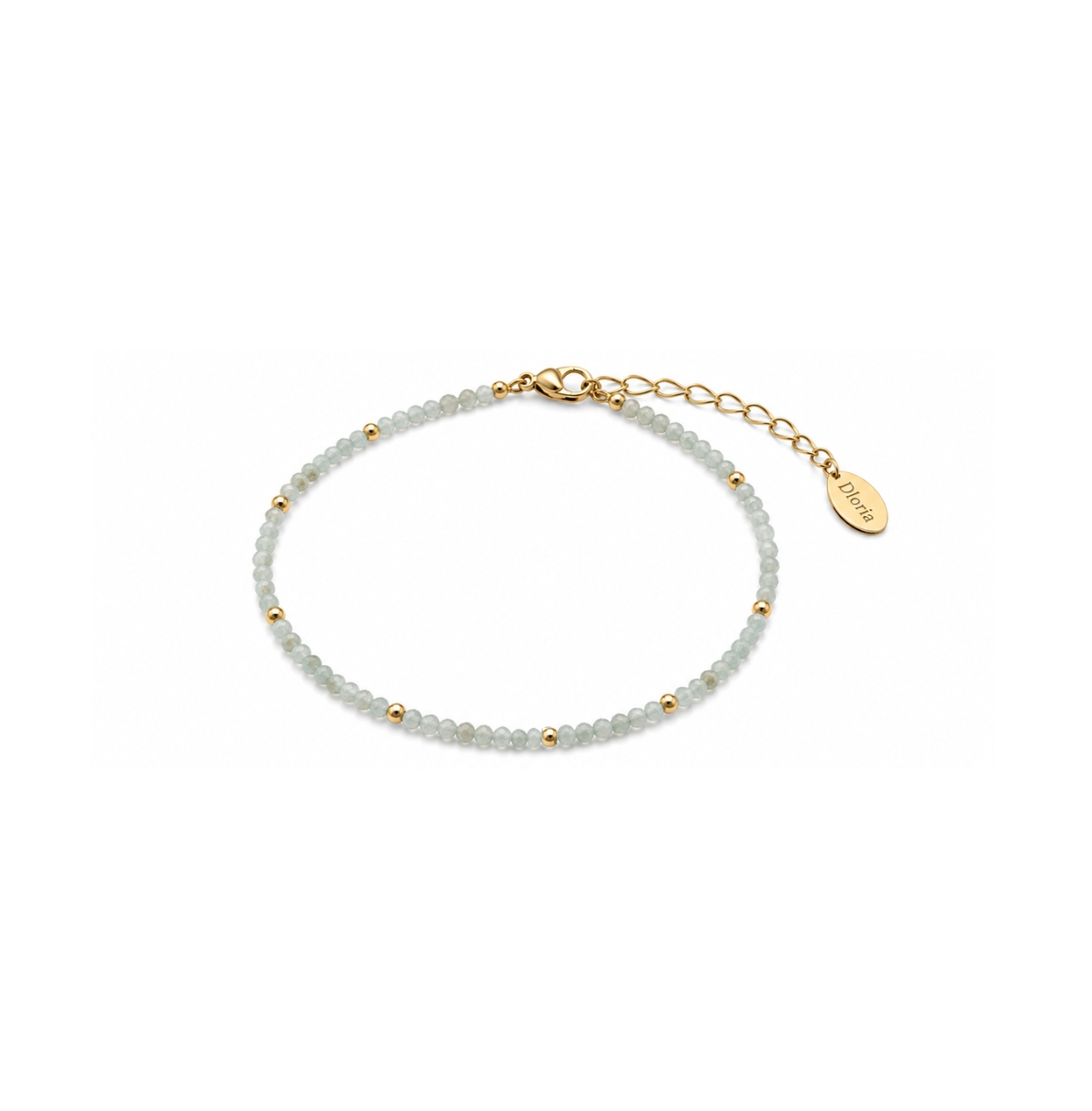 Click here for Dloria Sea Mist Beaded Bracelet - Pale blue prices
