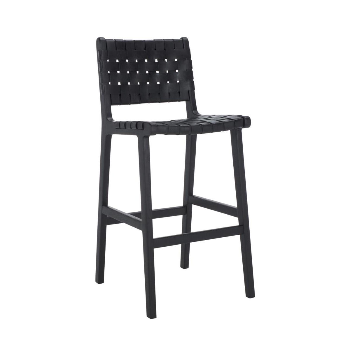 Click here for Safavieh Adah Leather Bar Stool - Black/black prices