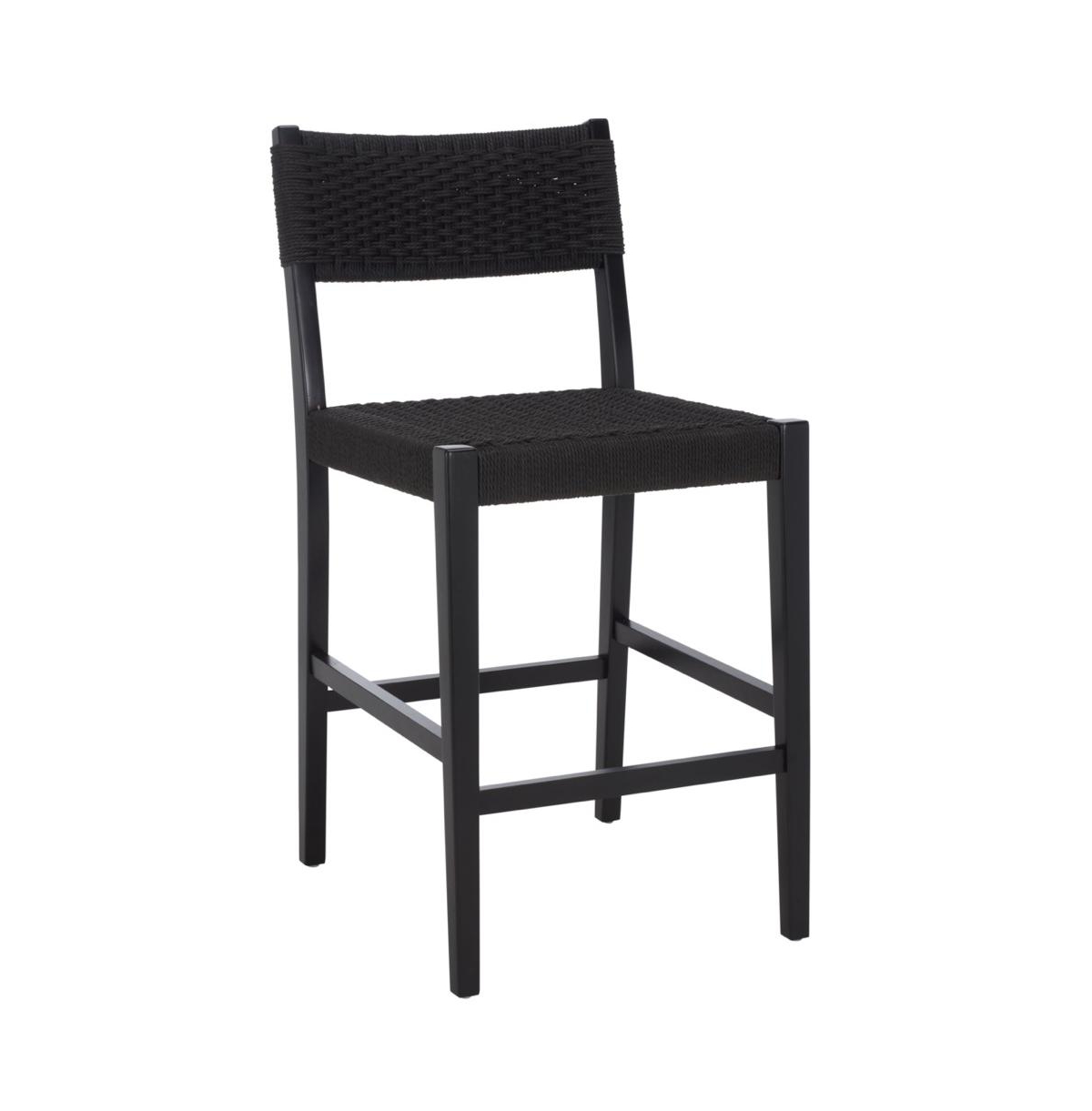 Click here for Safavieh Dutton Woven Counter Stool - Black/black prices