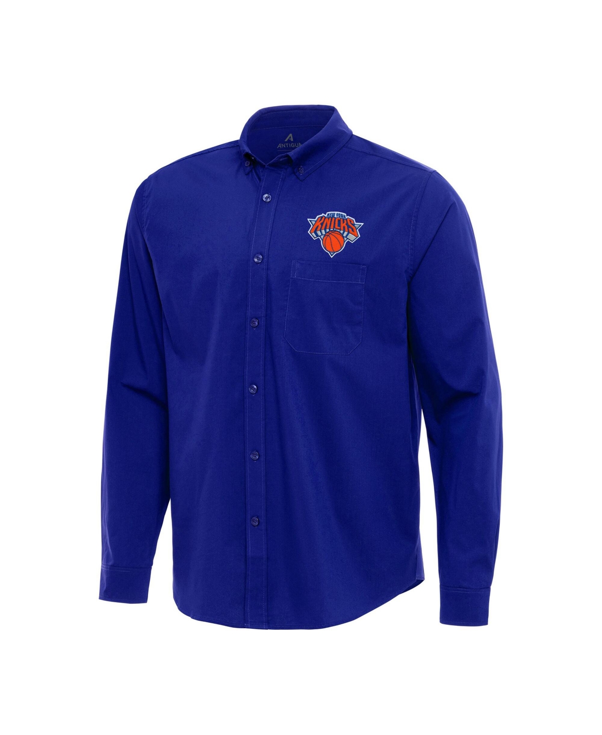 Click here for Antigua Mens Royal New York Knicks Flight Woven Tr... prices