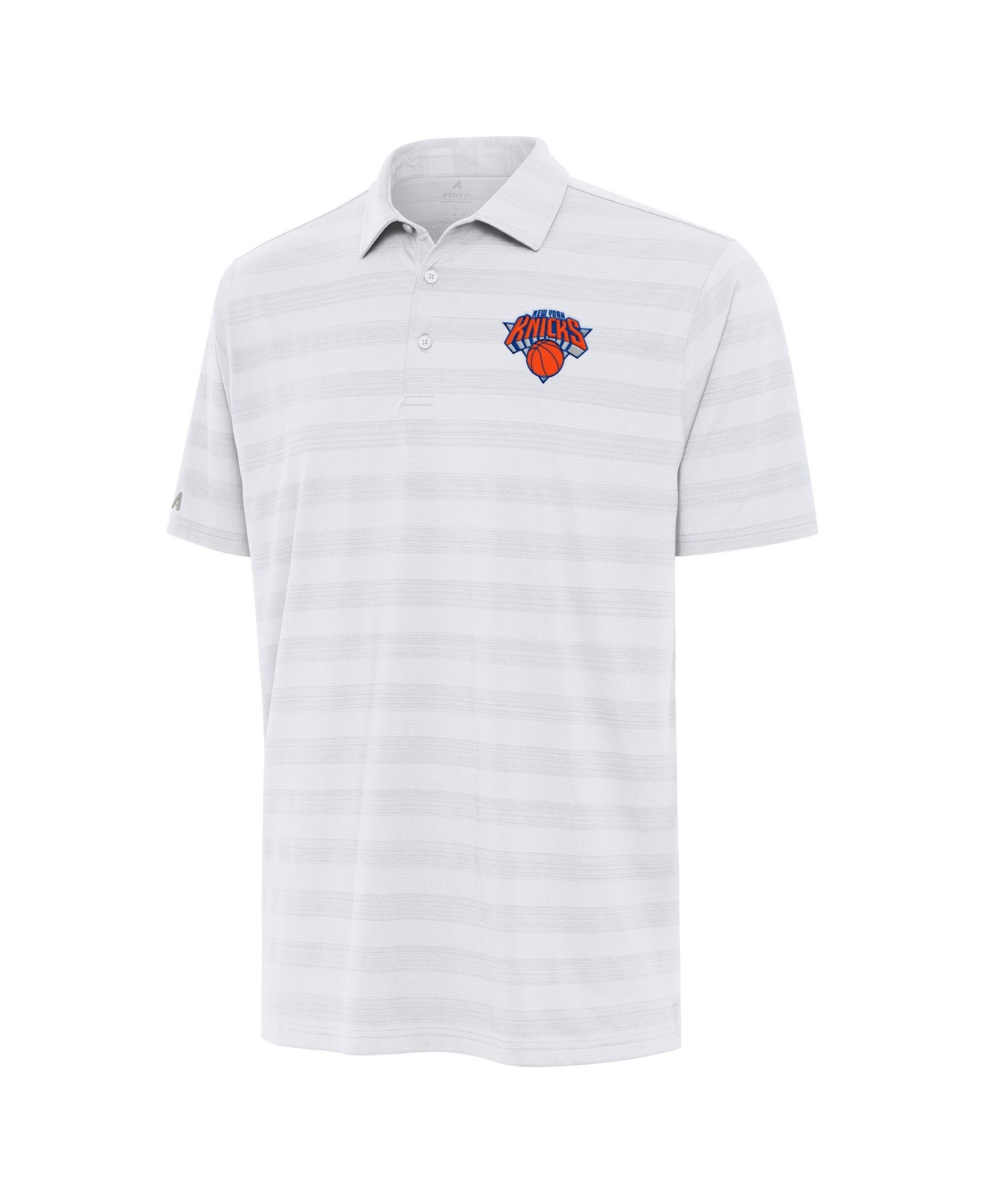 Click here for Antigua Mens White New York Knicks Tunnel Polo Shi... prices
