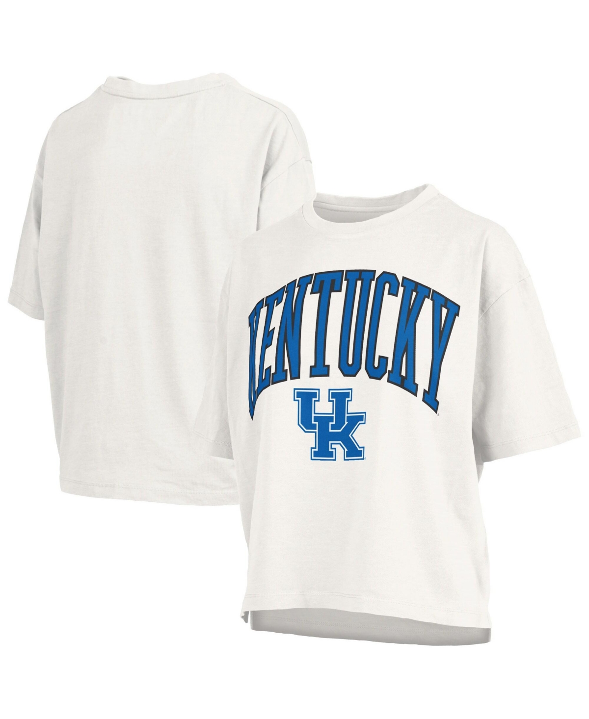 Click here for Pressbox Womens White Kentucky Wildcats Nelson T-S... prices