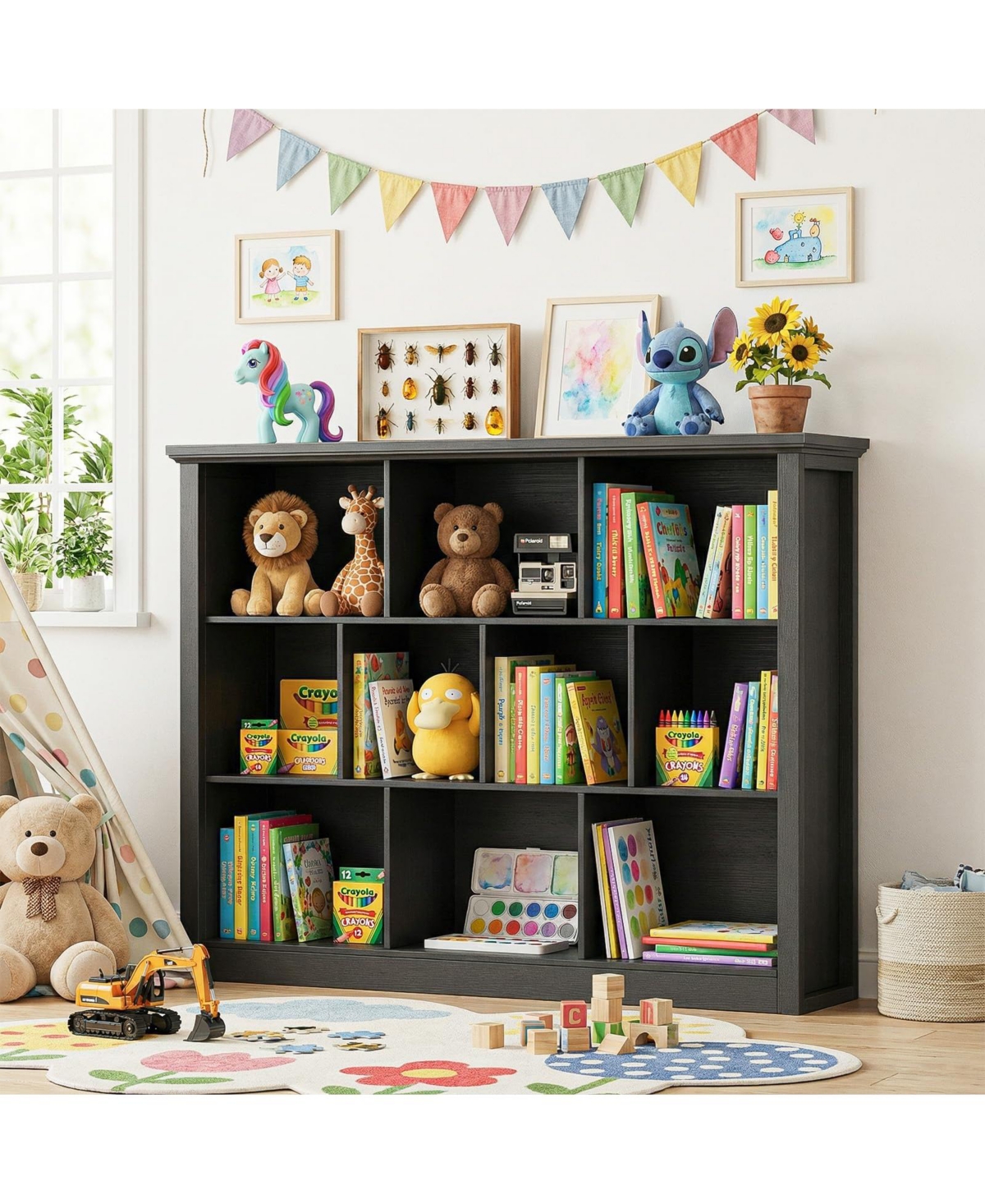 Click here for Aheaplus 10 Cubes Storage Bookshelf  Floor Standin... prices