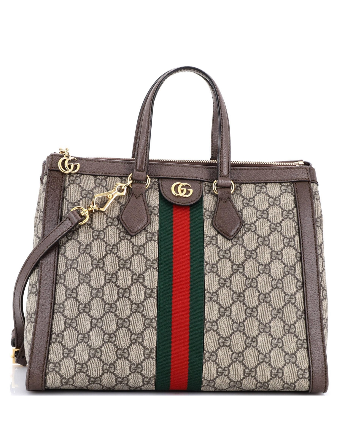 Click here for Pre-Owned Gucci Medium Ophidia Top Handle Tote Gg... prices