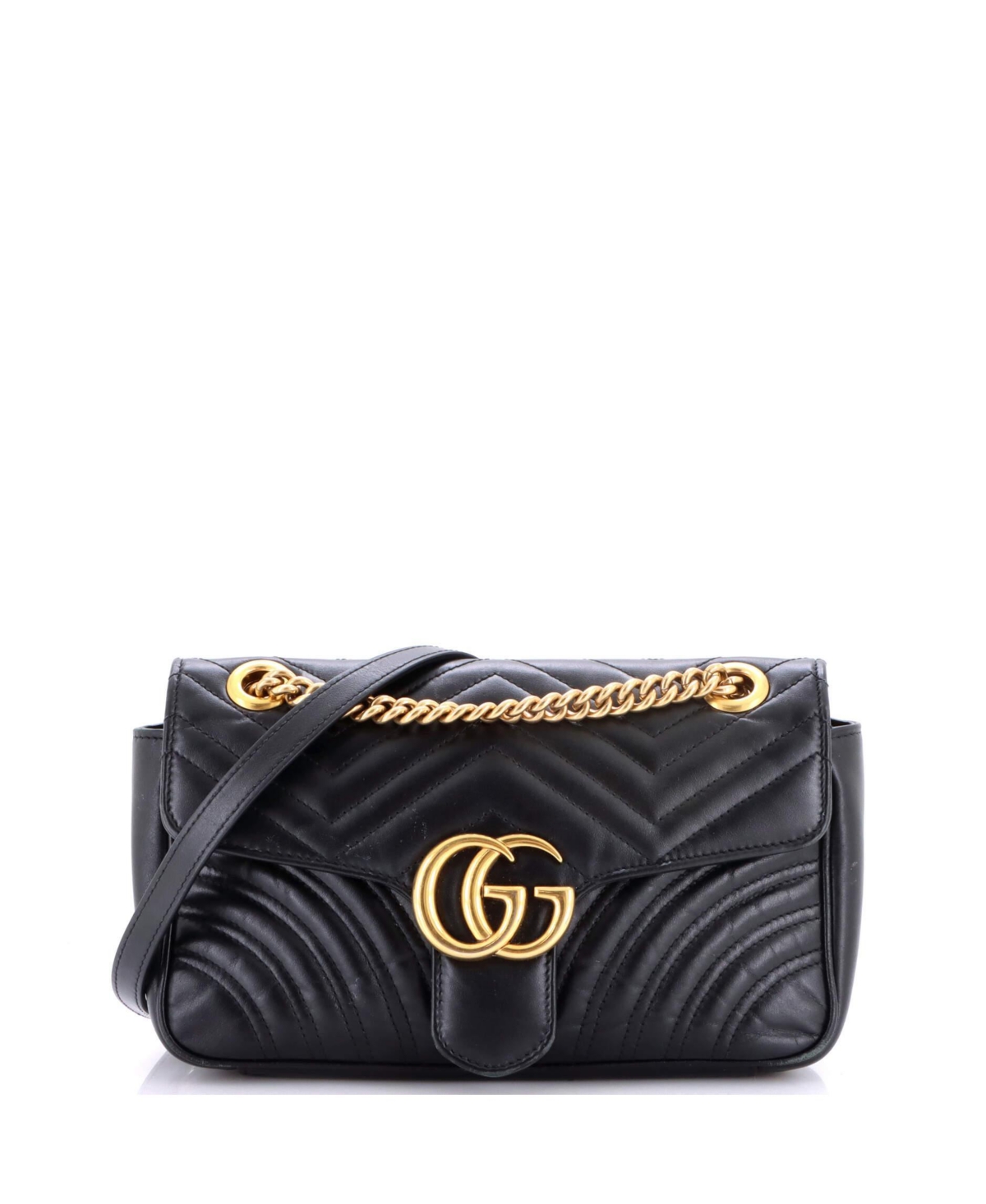 Click here for Pre-Owned Gucci Medium Gg Marmont Flap Bag Matelas... prices