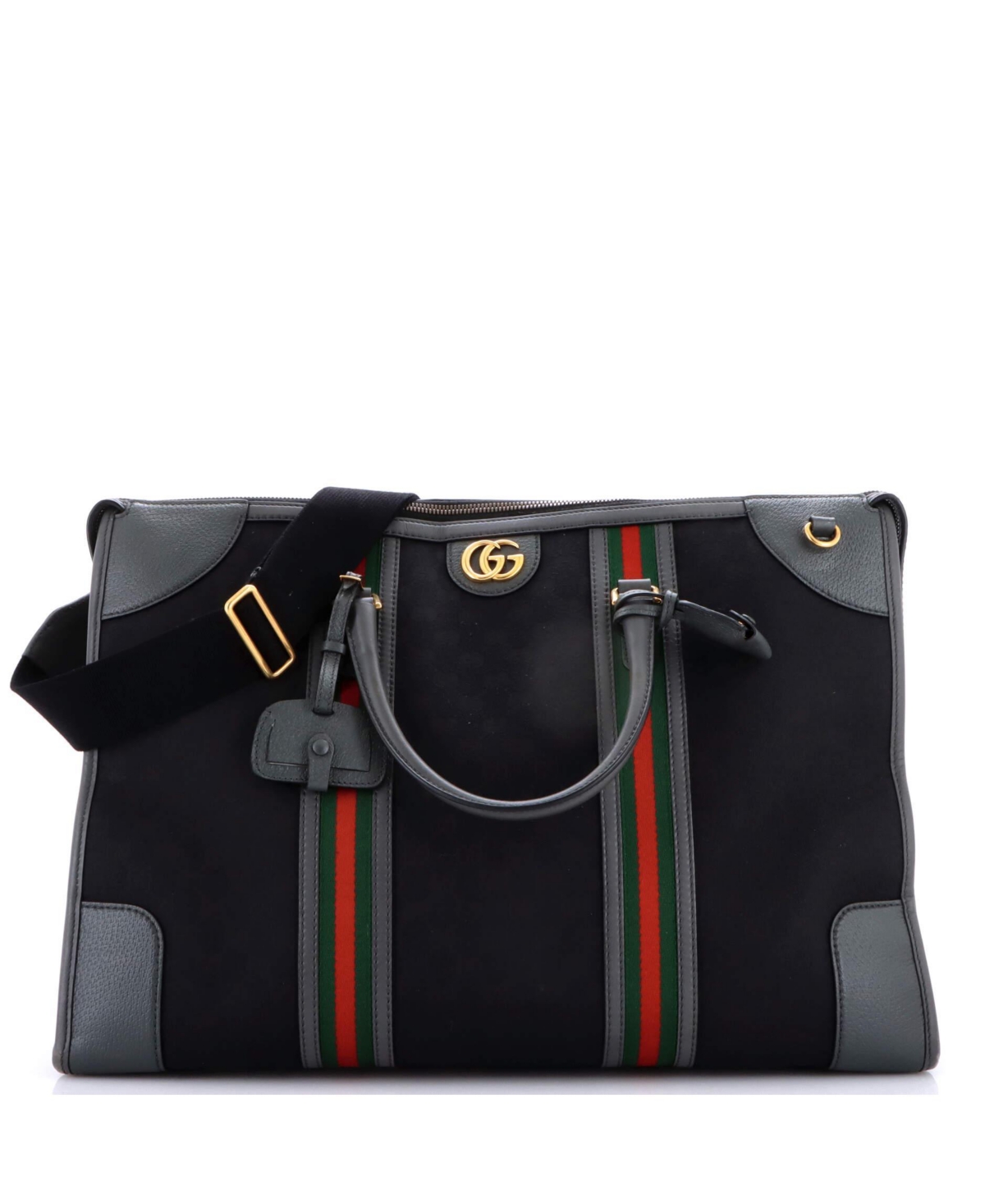 Click here for Pre-Owned Gucci Large Bauletto Duffle Bag Gg Canva... prices