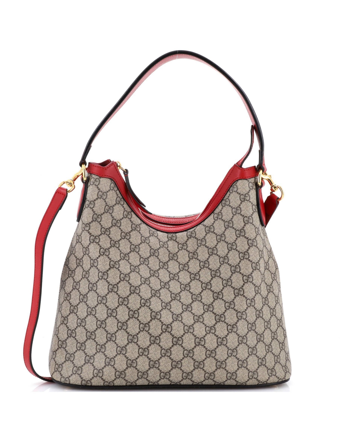Click here for Pre-Owned Gucci Linea A Hobo Gg Coated Canvas - Re... prices