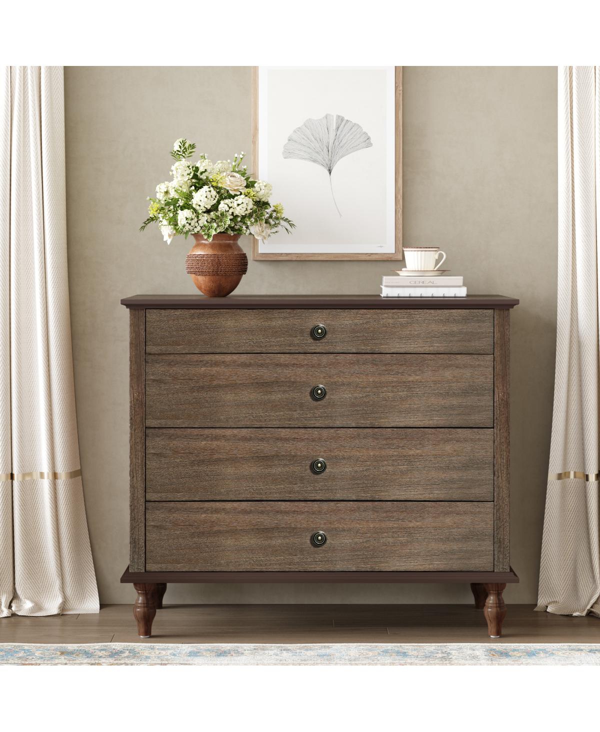 Click here for Streamdale Furniture Antique 4-Drawer Chest with S... prices