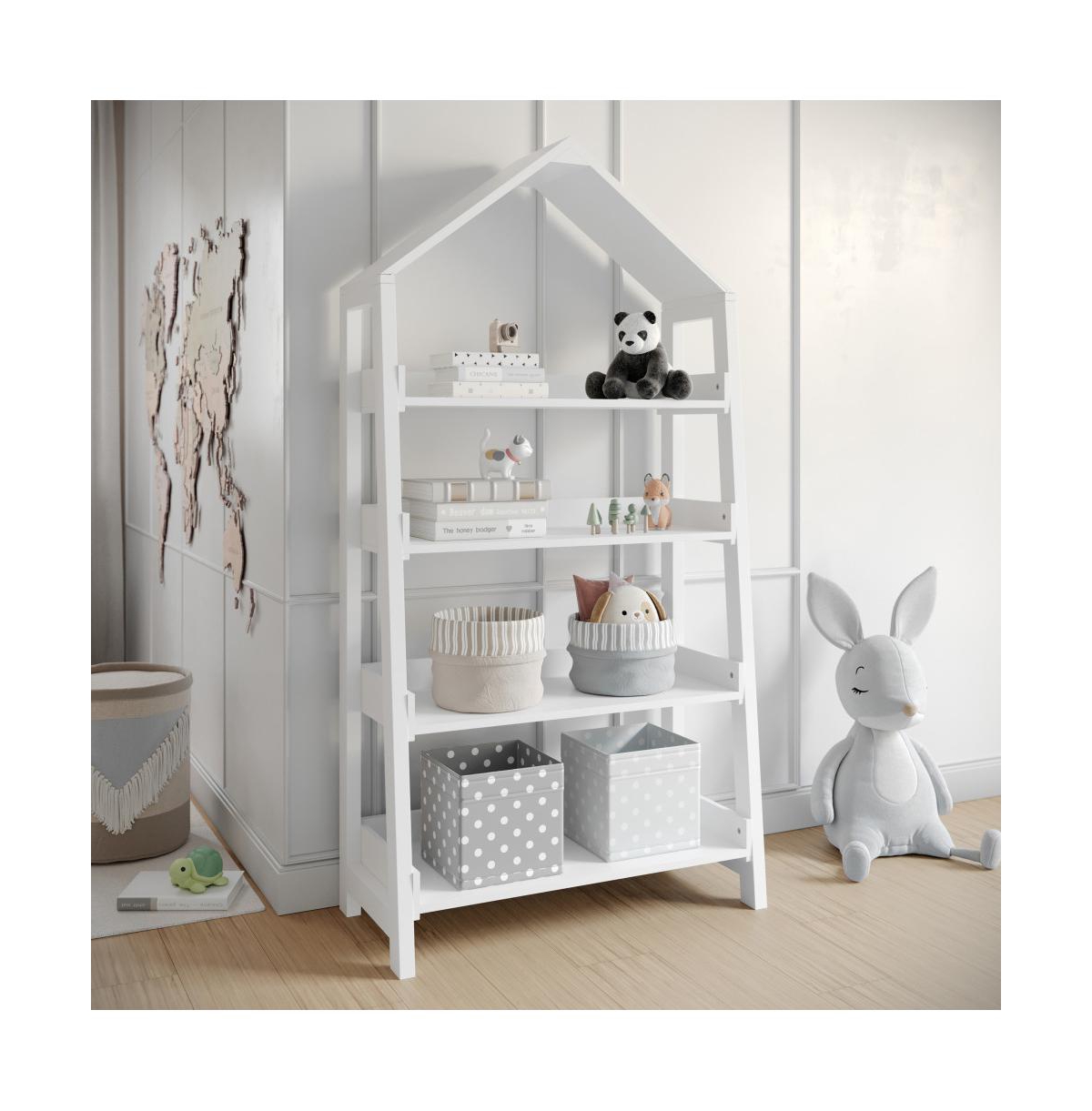 Click here for Buzz & Bloom Wood Open Bookshelf with Covered Tria... prices