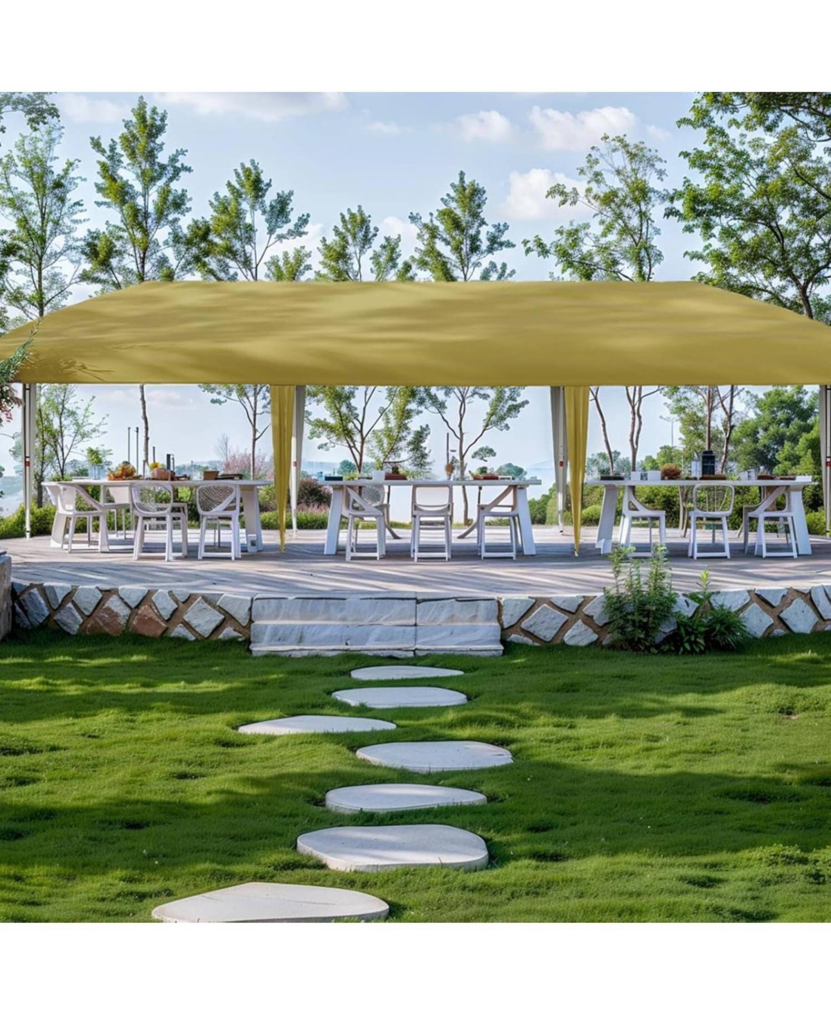 Click here for gaomon 10x30 Outdoor Pop Up Canopy with 8 Sidewall... prices