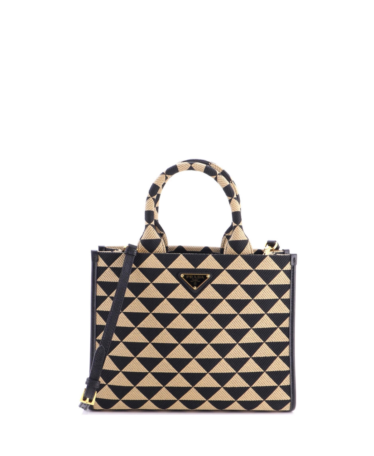 Click here for Pre-Owned Prada Small Symbole Shopper Tote Jacquar... prices