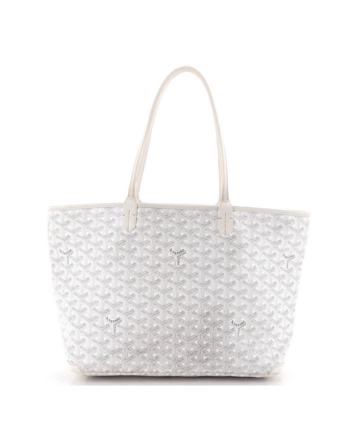 Click here for Pre-Owned Goyard Pm Artois Tote Coated Canvas - Wh... prices