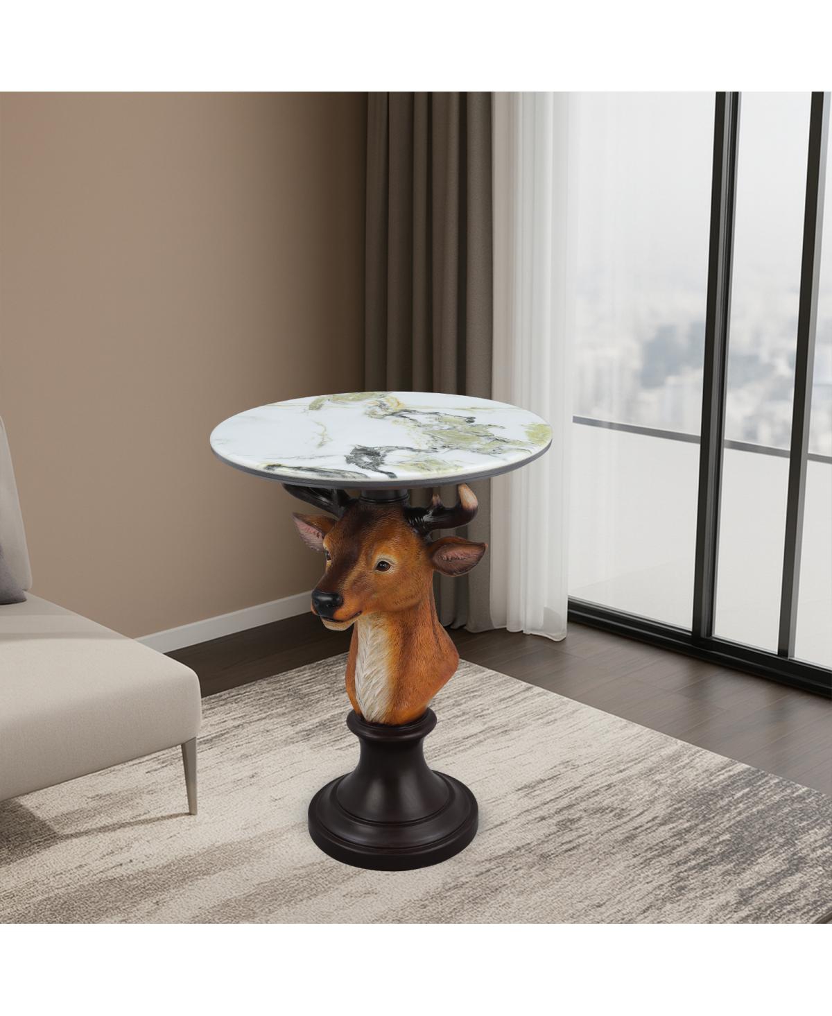 Click here for Streamdale Furniture Deer Head Accent Table Animal... prices