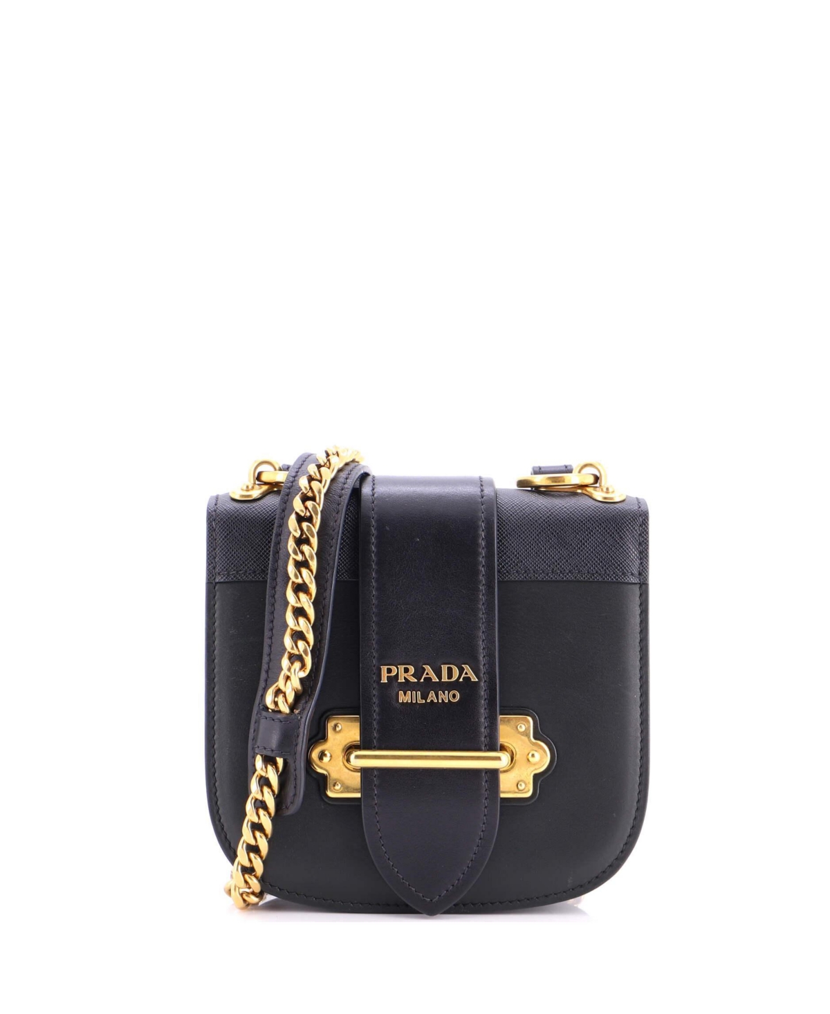 Click here for Pre-Owned Prada Small Cahier Chain Rounded Crossbo... prices