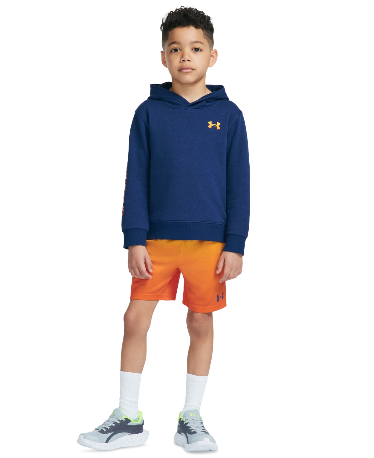 Click here for Under Armour Boys 2T-7 Long-Sleeve Hoodie and Shor... prices