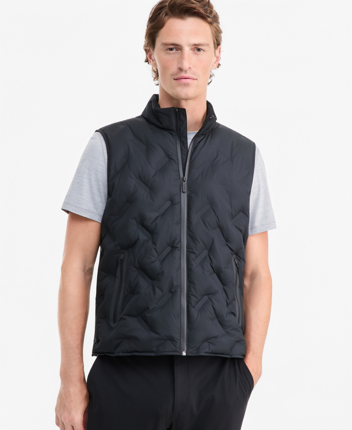 Click here for Alfani Mens Welded Alfatech Contrast-Trim Full-Zip... prices