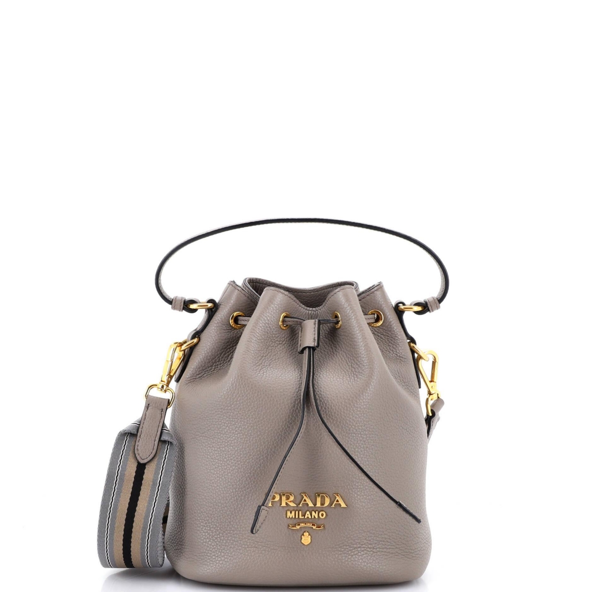 Click here for Pre-Owned Prada Small Dual Strap Top Handle Bucket... prices