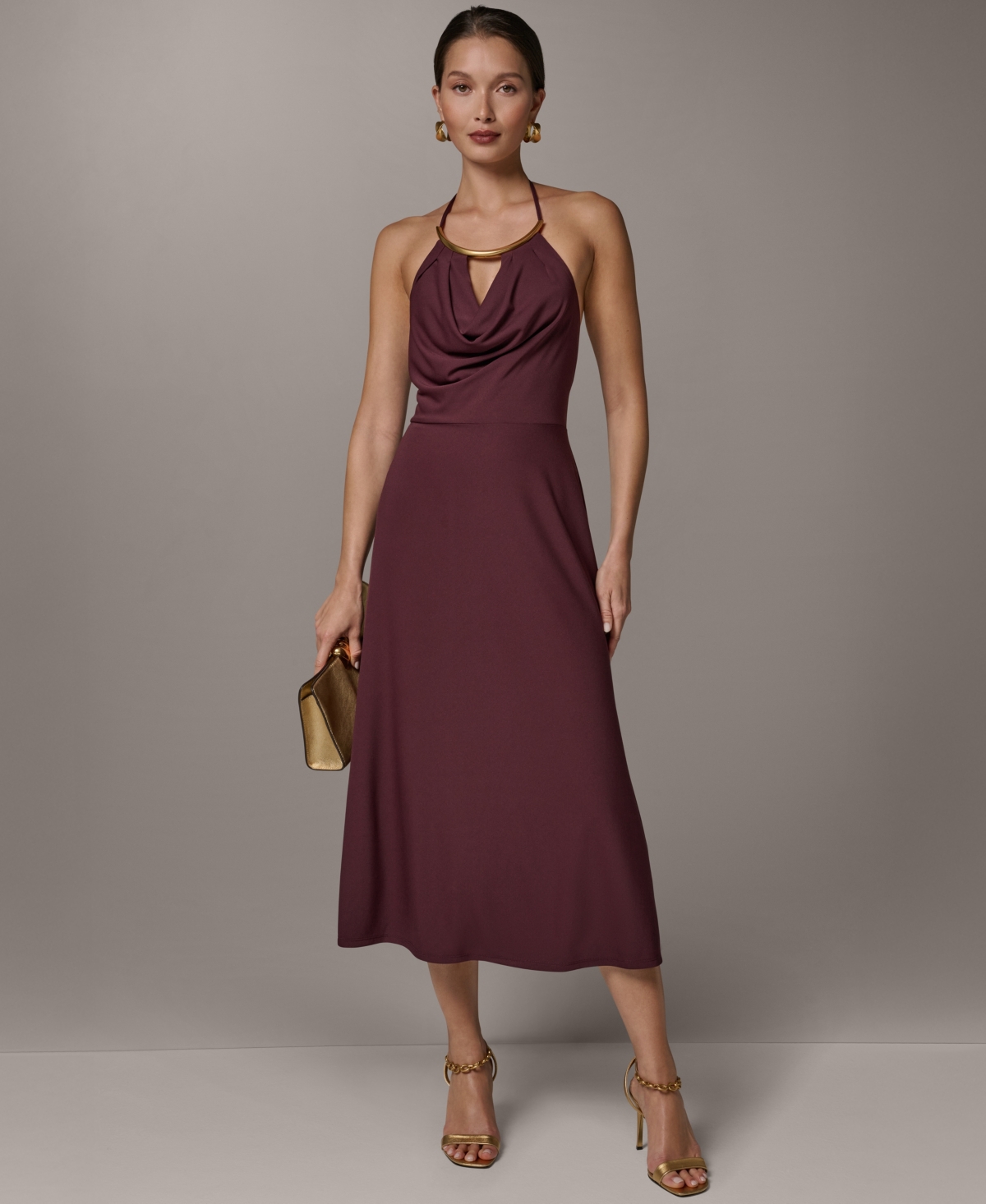 Click here for Donna Karan New York Womens Halter Hardware Neck D... prices