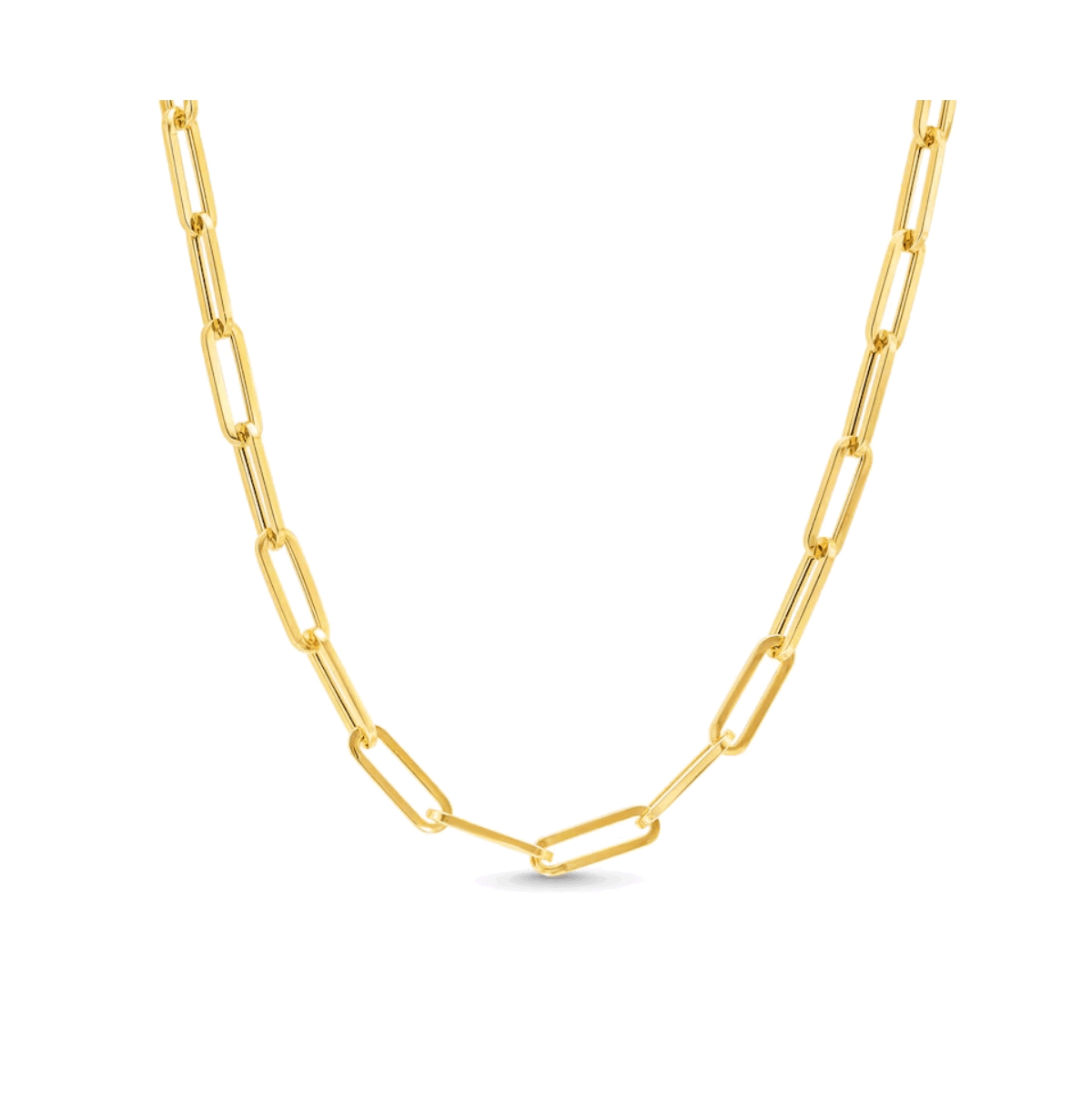 Click here for Dloria Ava Paperclip Link Necklace - Gold prices