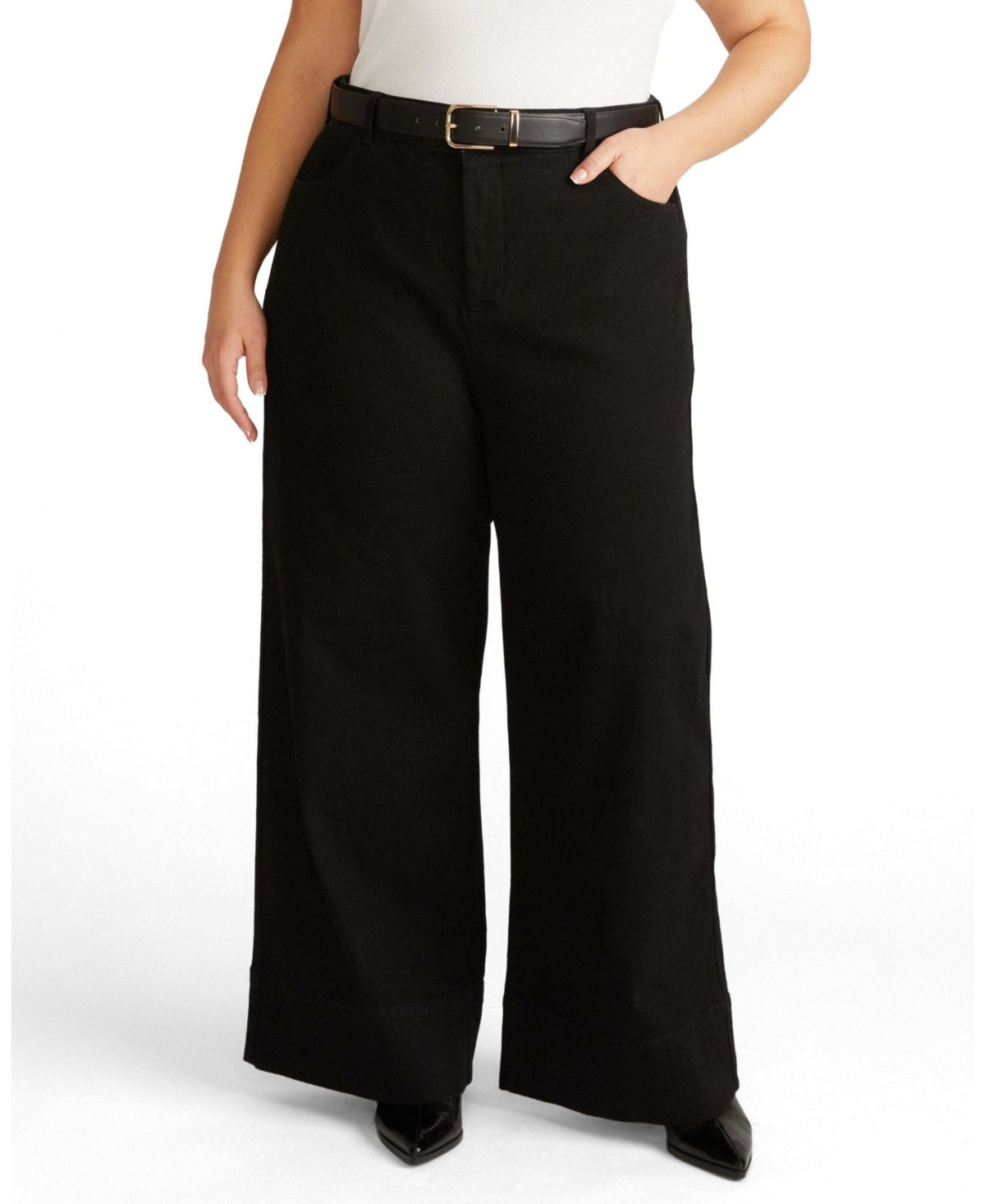 Click here for Universal Standard Plus Size Carrie High Rise Wide... prices