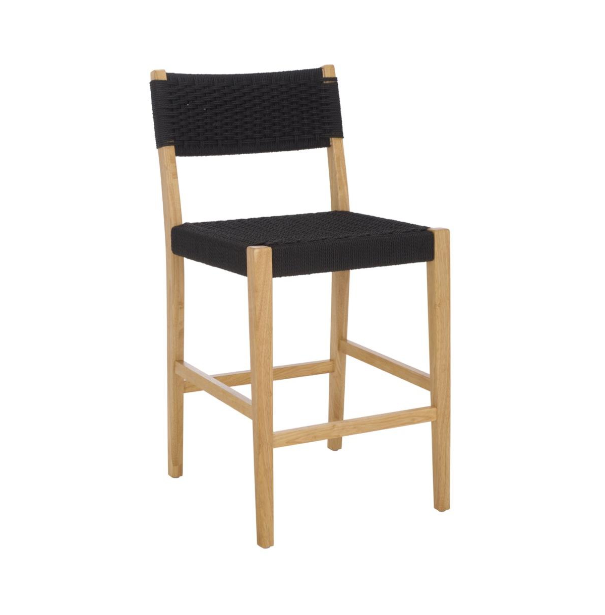 Click here for Safavieh Dutton Woven Counter Stool - Black/natura... prices