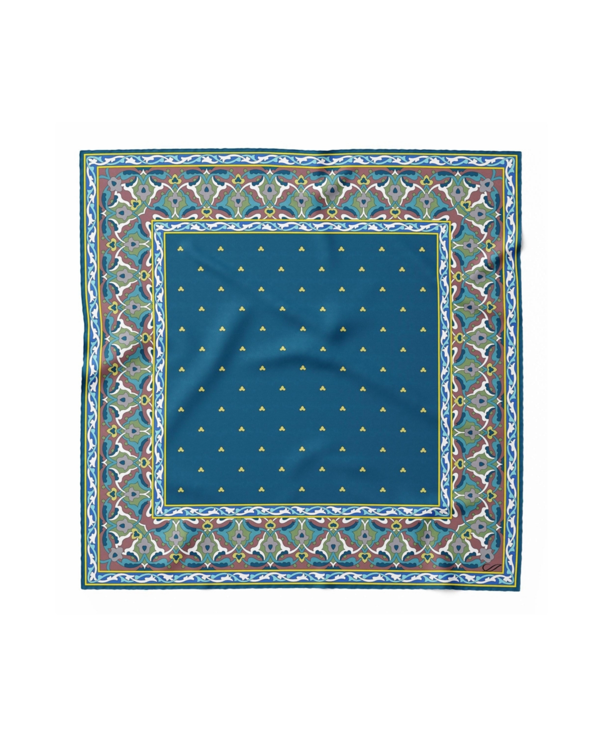 Click here for Elizabetta Mens Enrico Silk Pocket Square - Teal prices