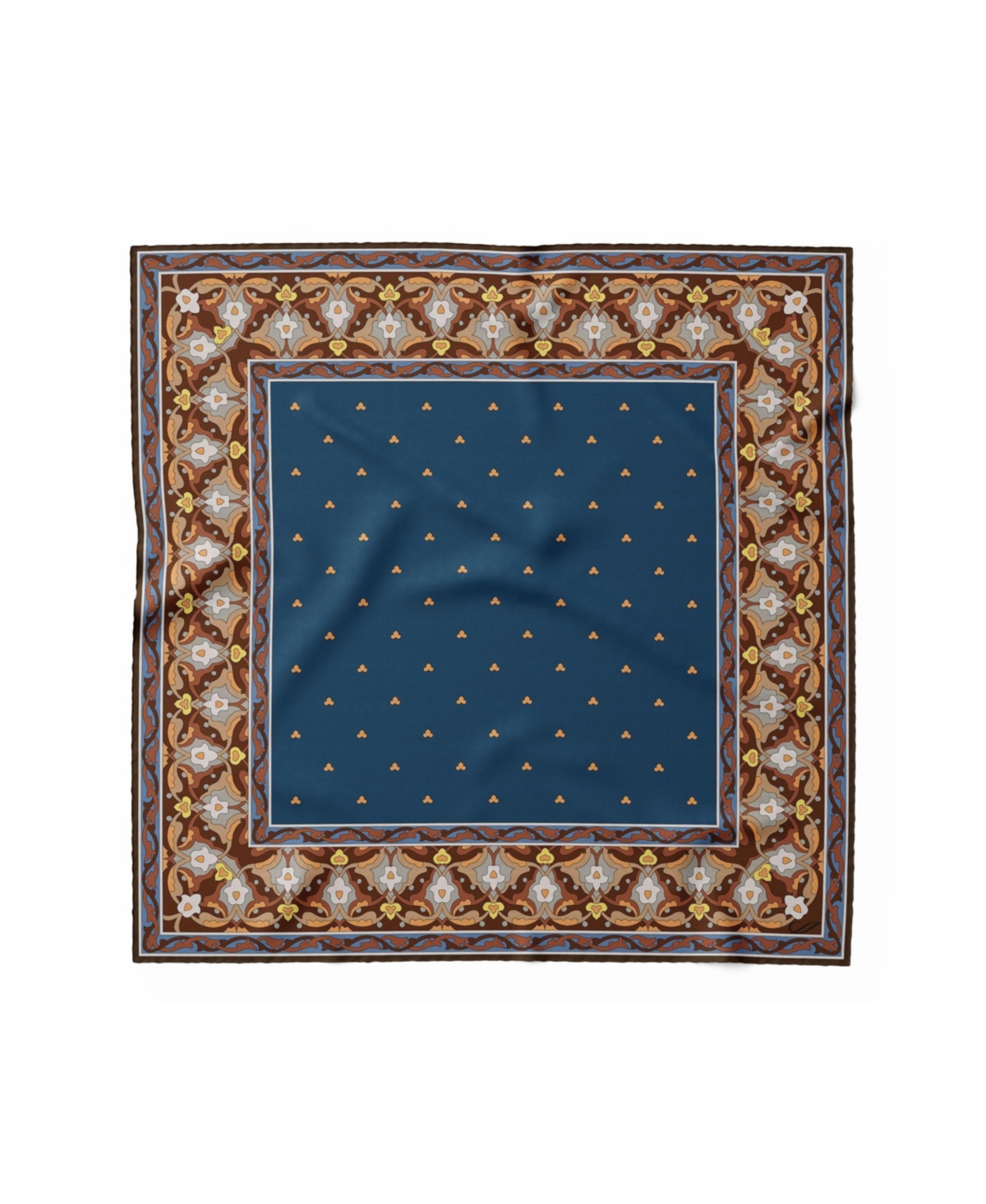 Click here for Elizabetta Mens Enrico Silk Pocket Square - Dark b... prices